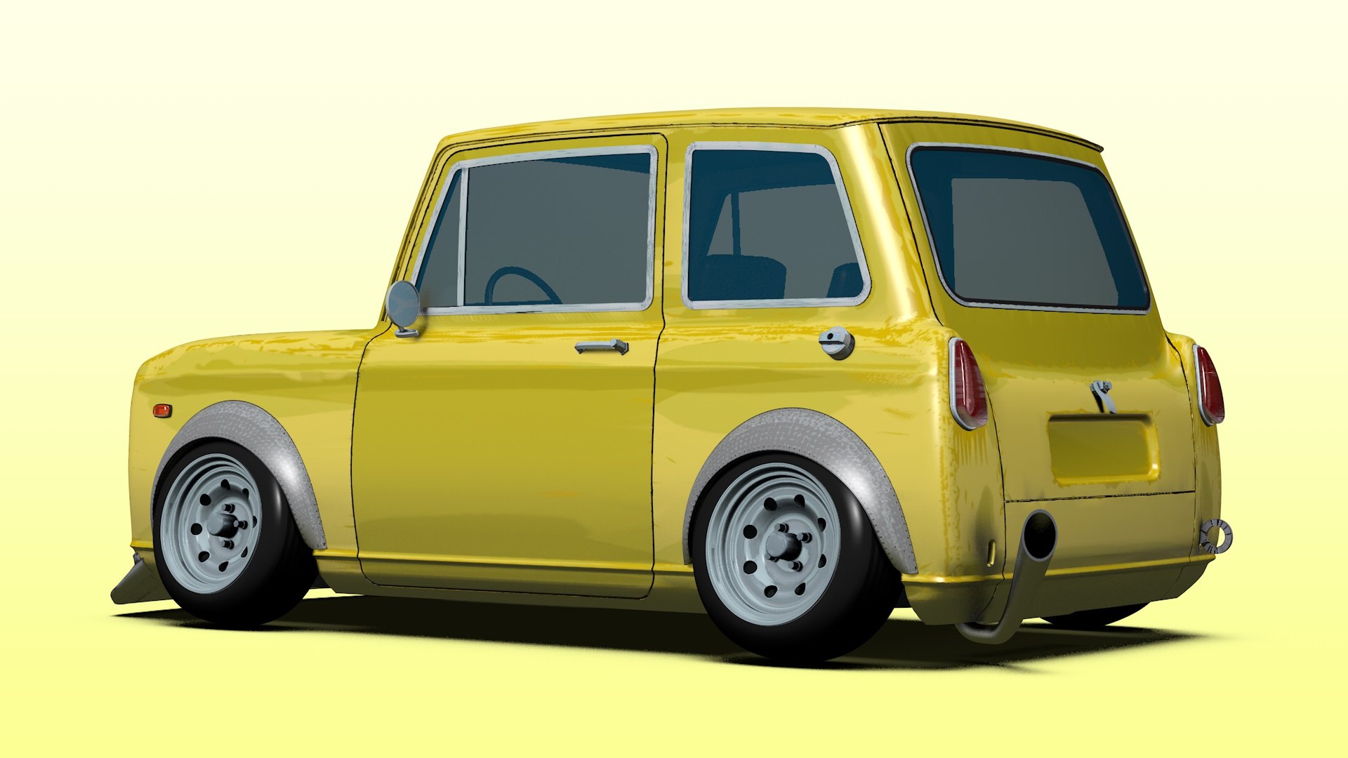3D Slammed Car Model - TurboSquid 2170663