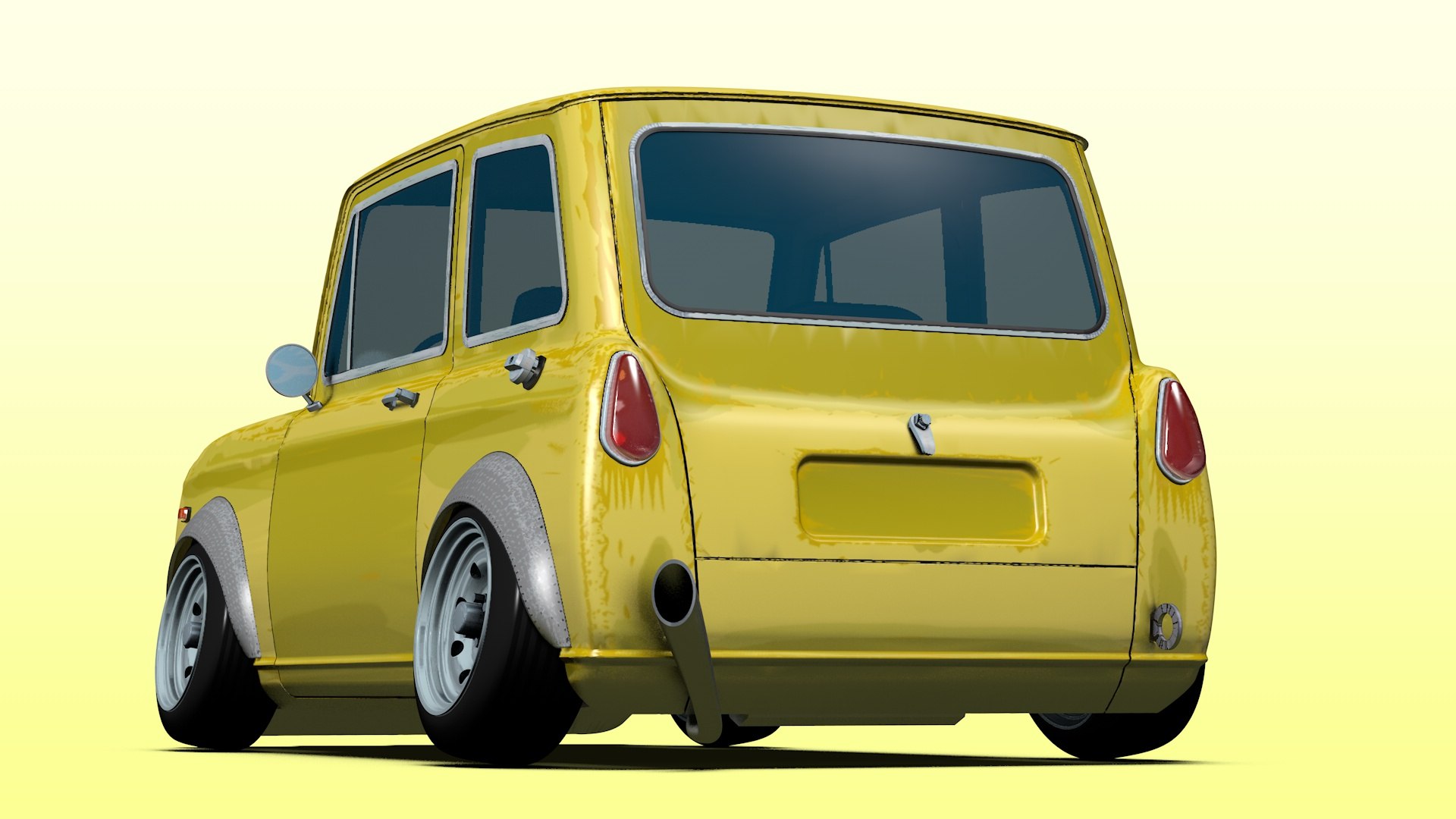 3D Slammed Car model - TurboSquid 2170663