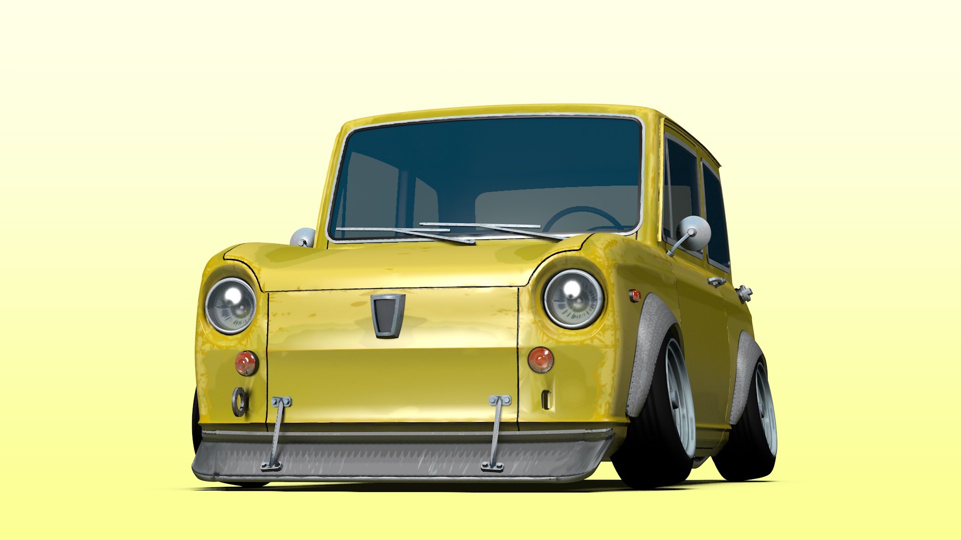 3D Slammed Car Model - TurboSquid 2170663