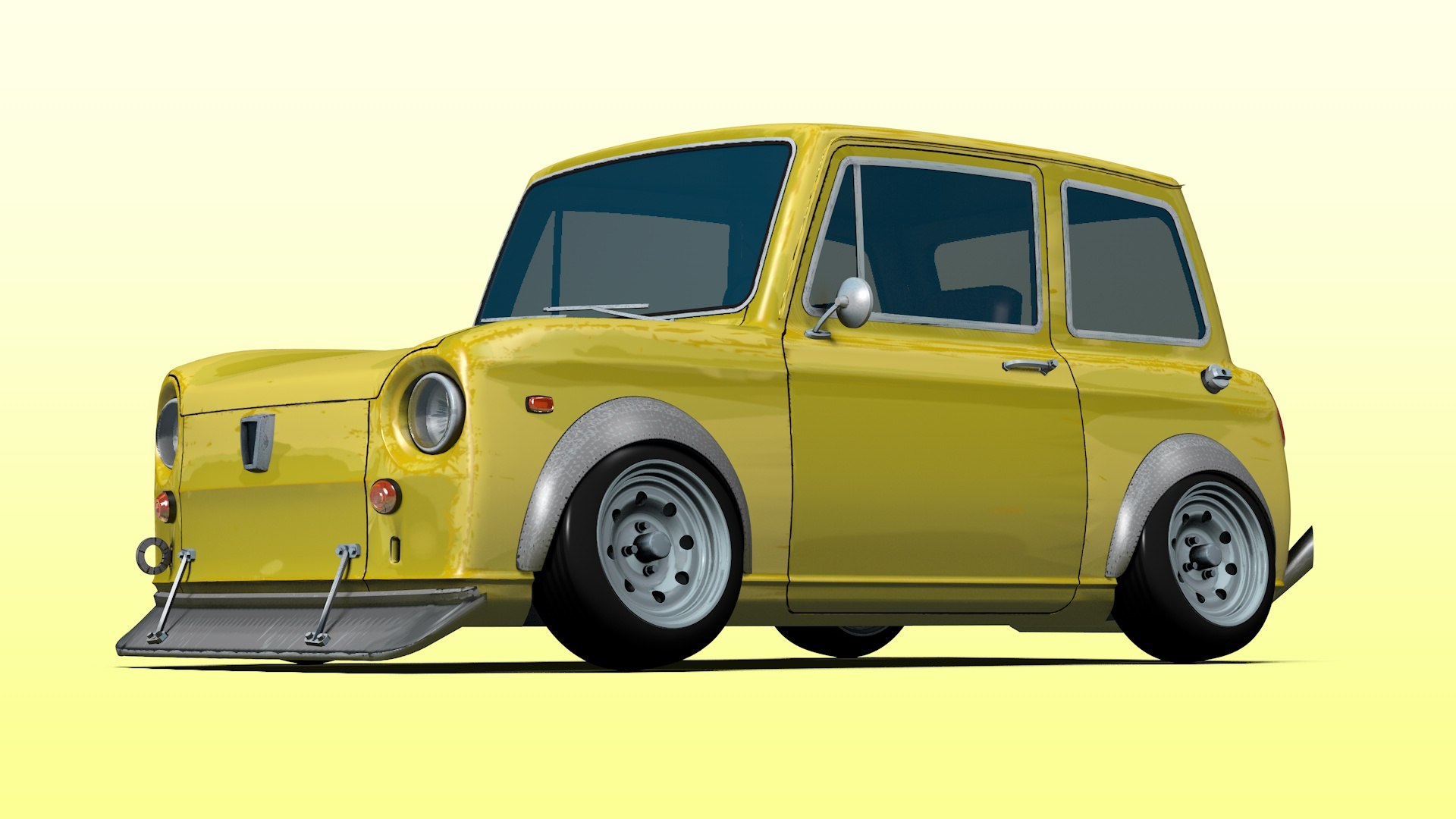 3D Slammed Car Model - TurboSquid 2170663