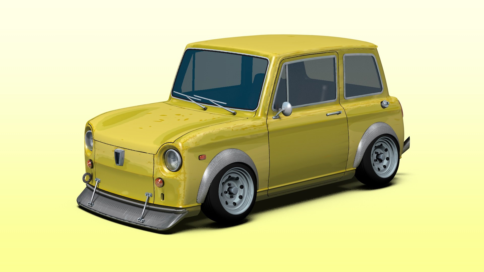 3D Slammed Car model - TurboSquid 2170663
