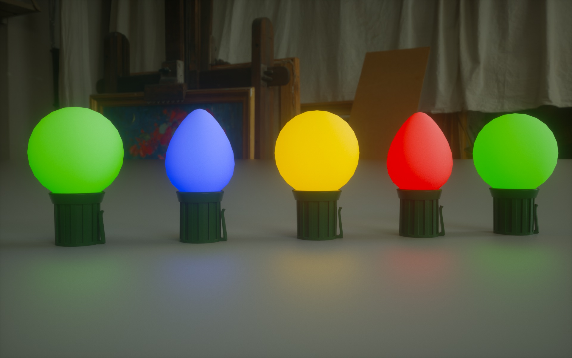 3D christmas lights model - TurboSquid 1653957