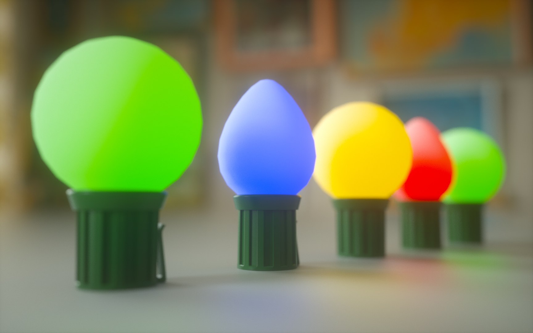 3D Christmas Lights Model - TurboSquid 1653957