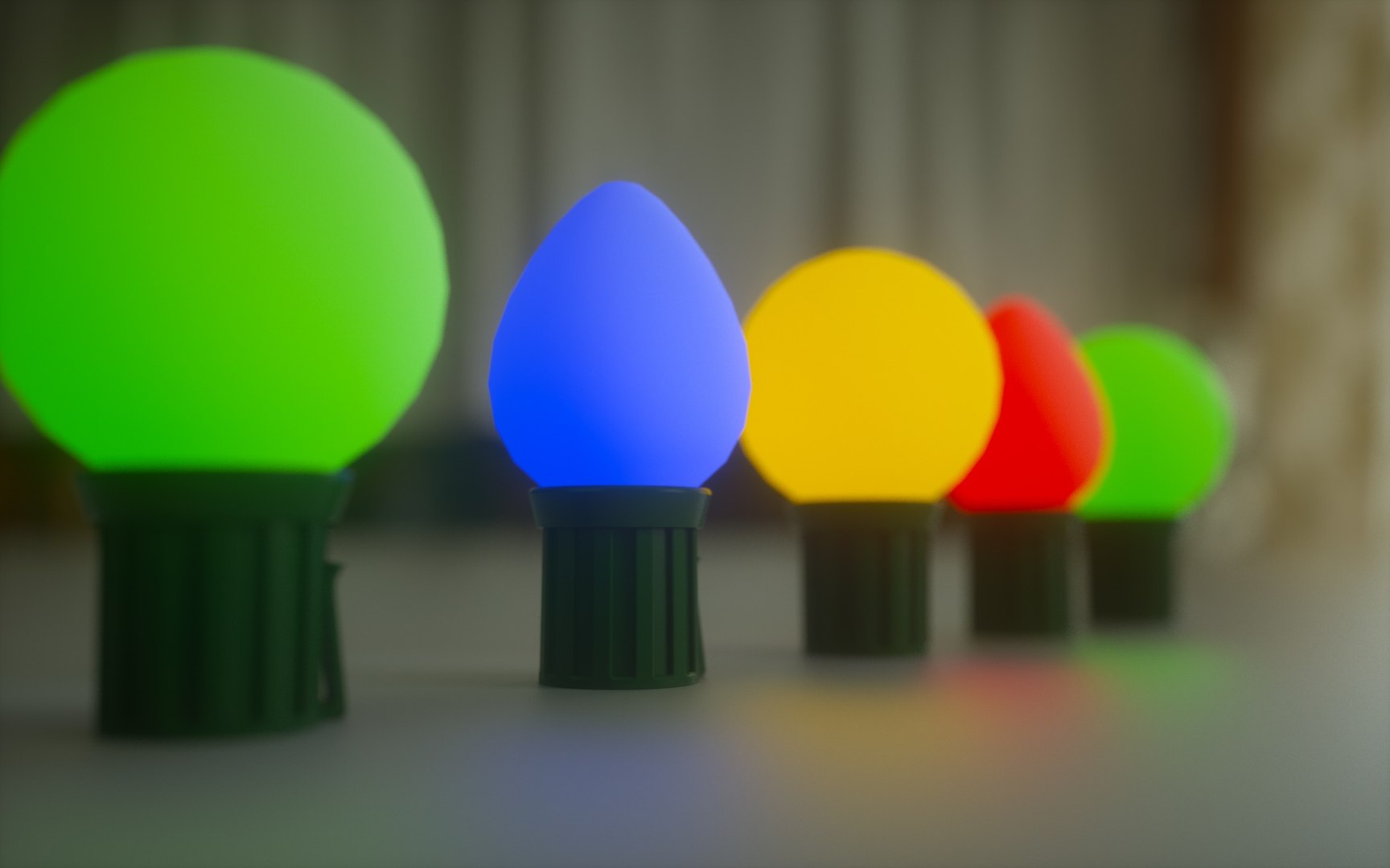 3D Christmas Lights Model - TurboSquid 1653957