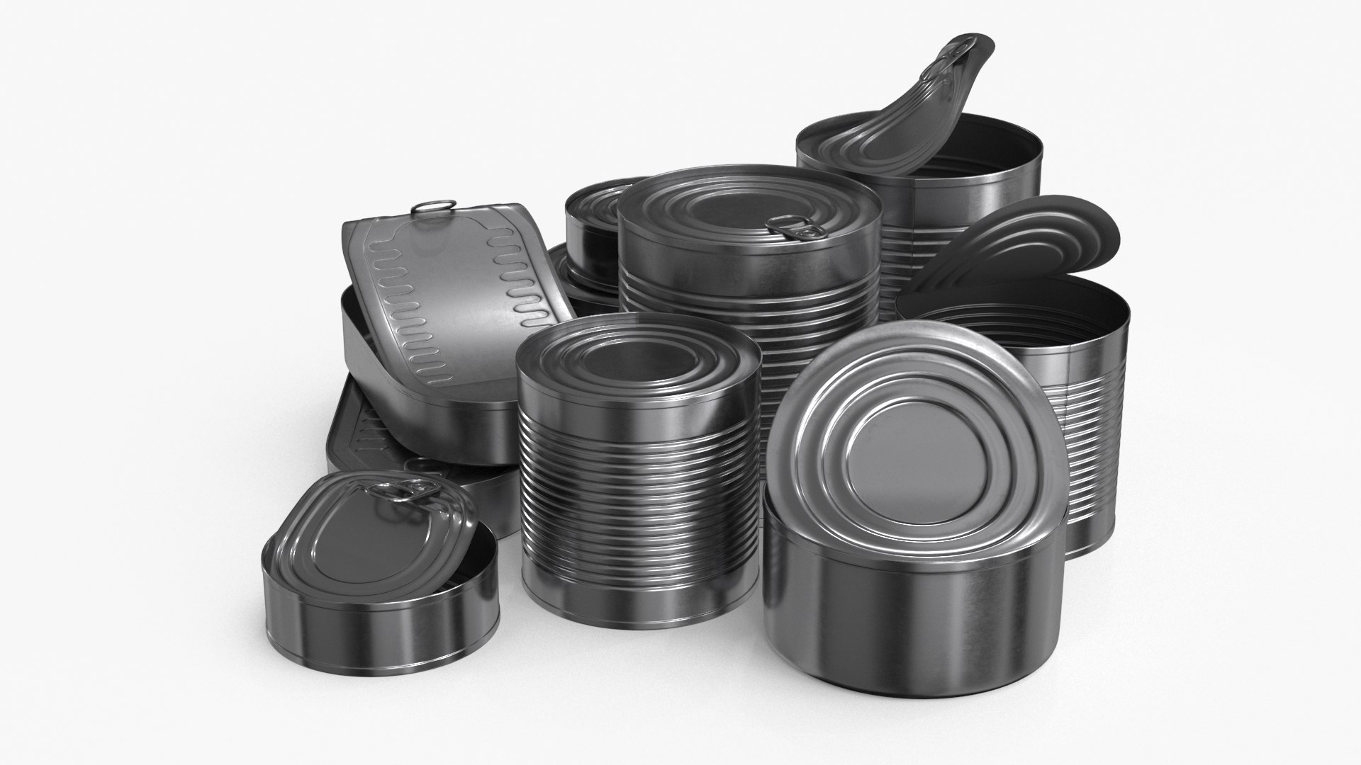 3D Tin Can Collection - TurboSquid 2253053