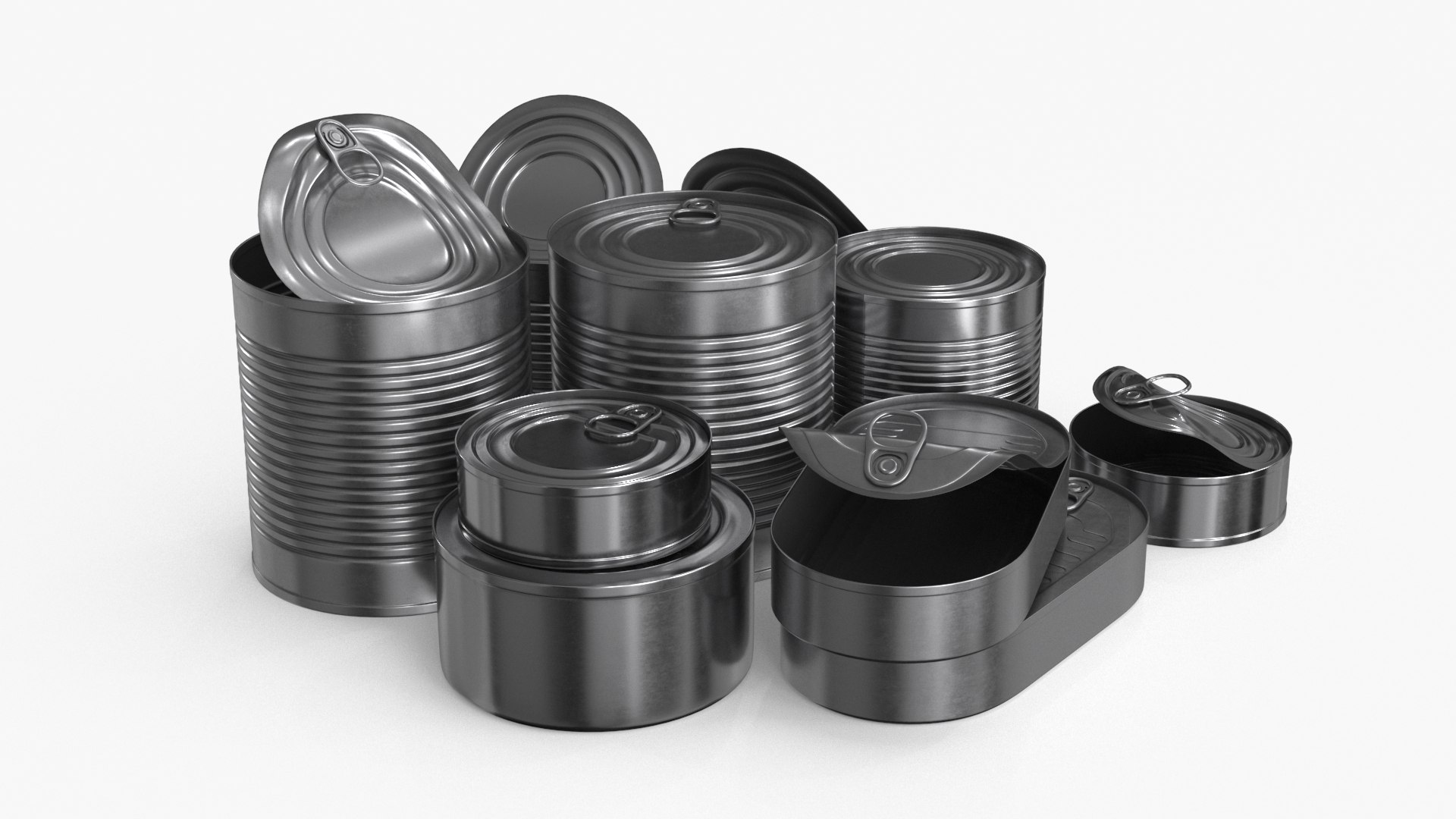 3D Tin Can Collection - TurboSquid 2253053