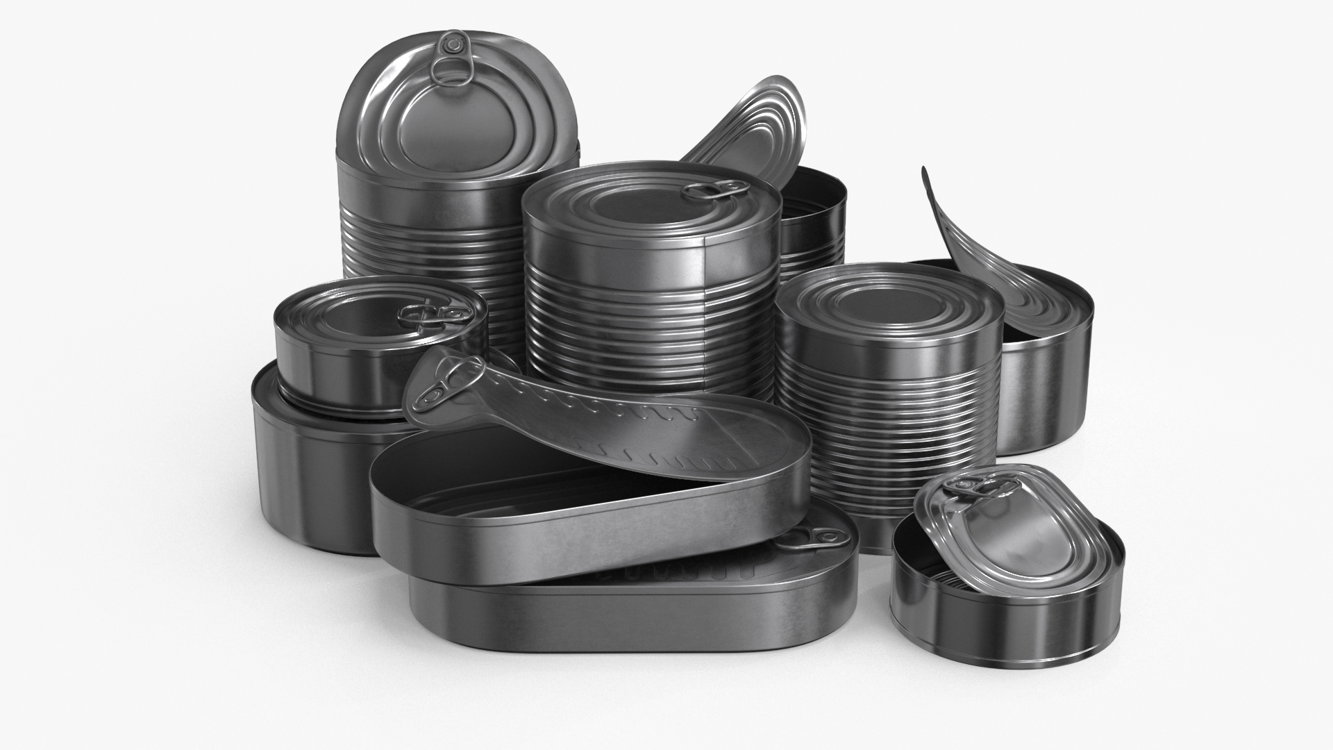 3D Tin Can Collection - TurboSquid 2253053