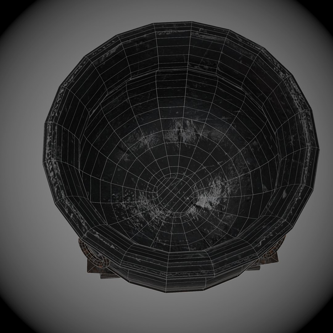 3d Witch Cauldron Model