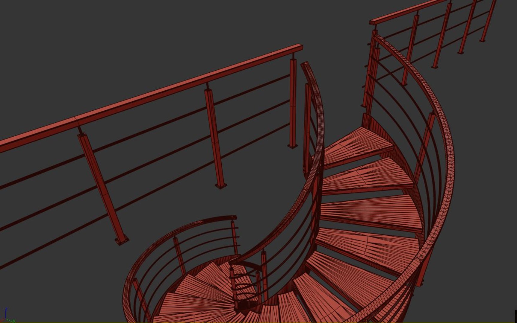 Spiral stairs 3D - TurboSquid 2000523