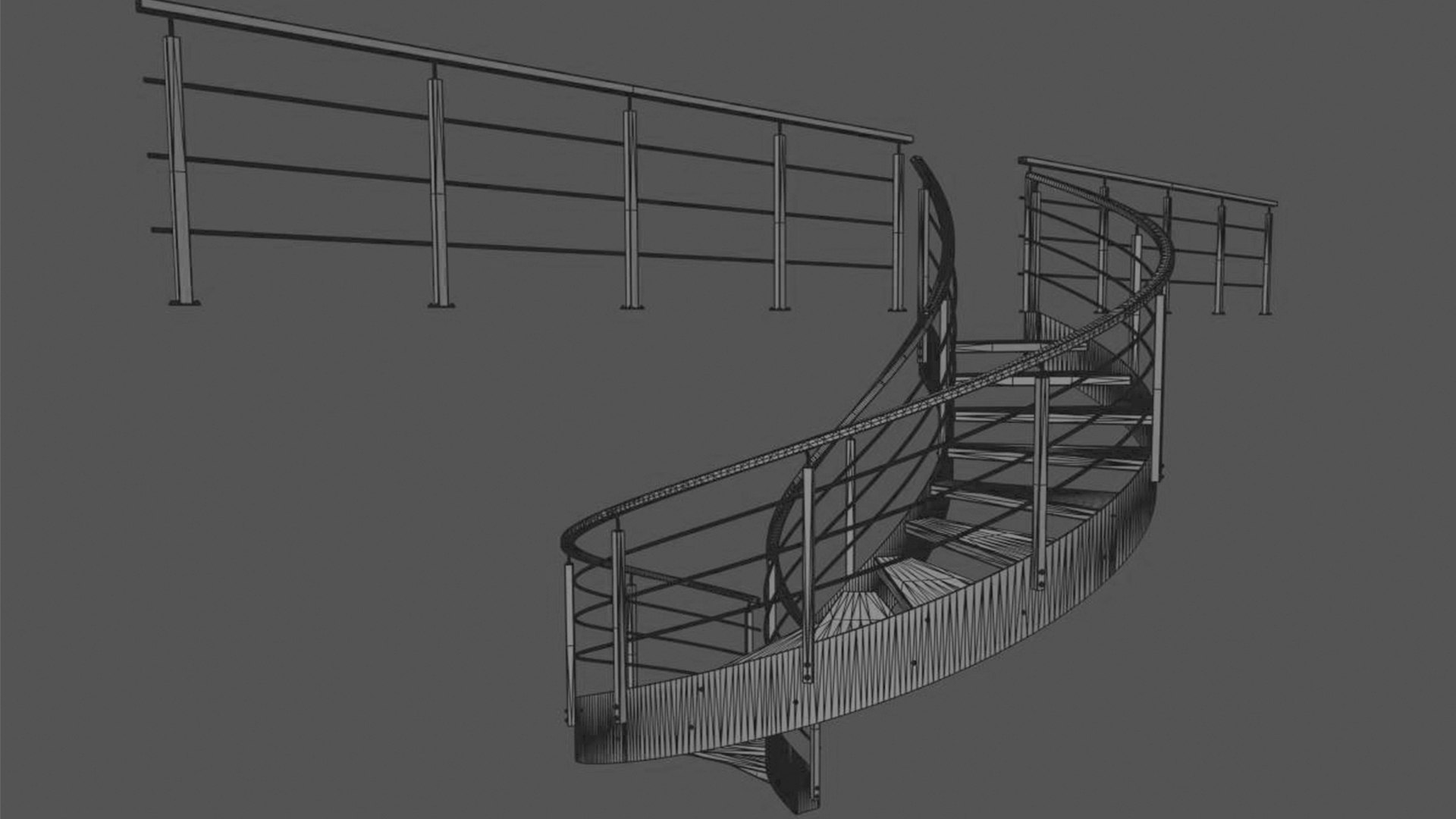 Spiral stairs 3D - TurboSquid 2000523