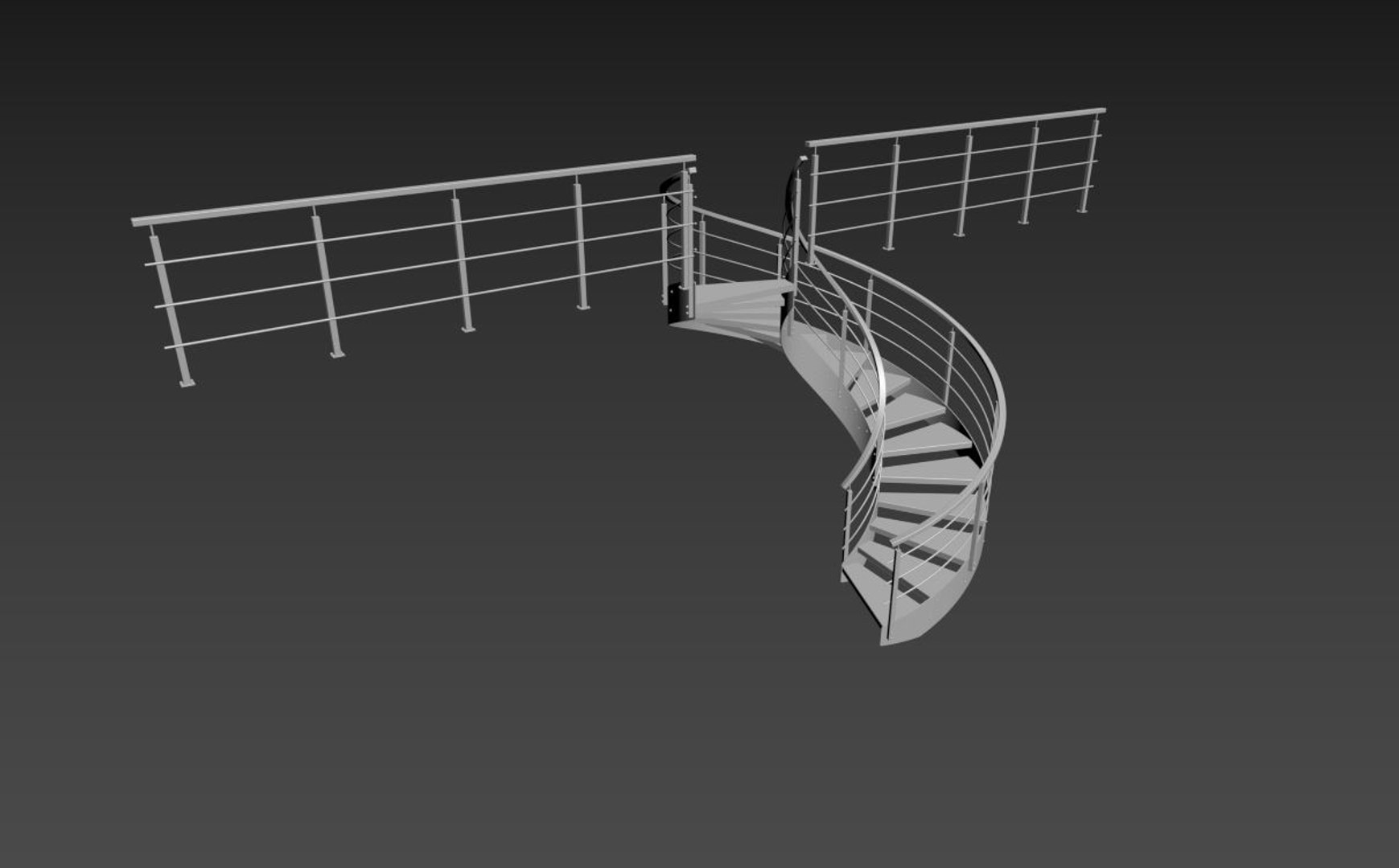 Spiral stairs 3D - TurboSquid 2000523