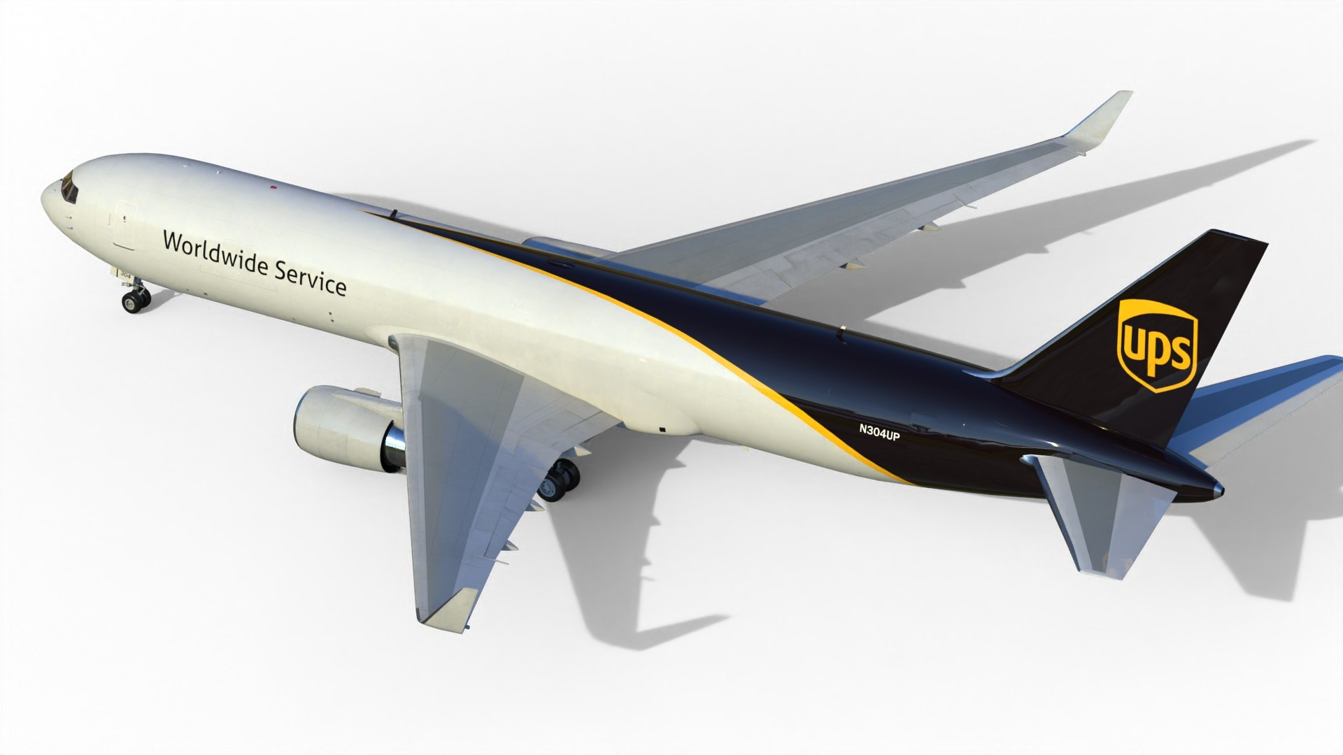Boeing 767 300 freighter 3D model - TurboSquid 2100014