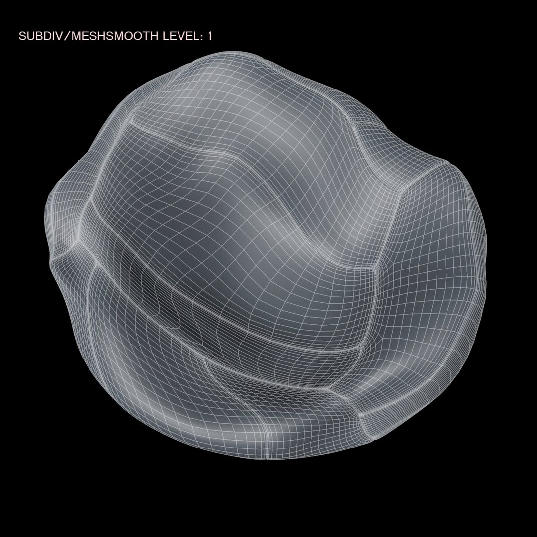 deflated volleyball balloon 3d model