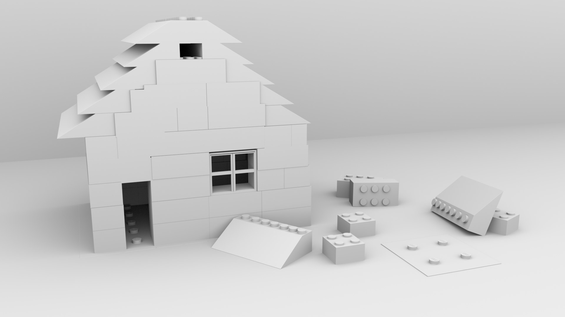 Free Lego House 3D Model - TurboSquid 1246587