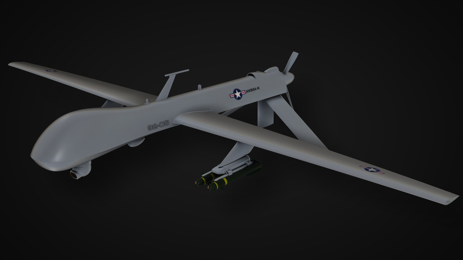3d Model Uav Predator