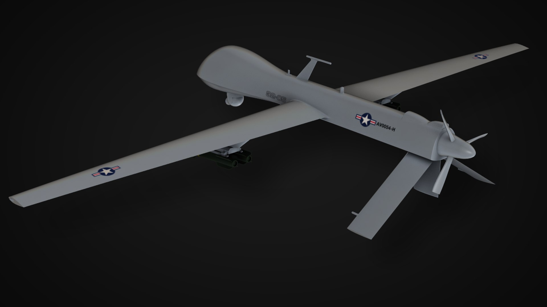 3d Model Uav Predator