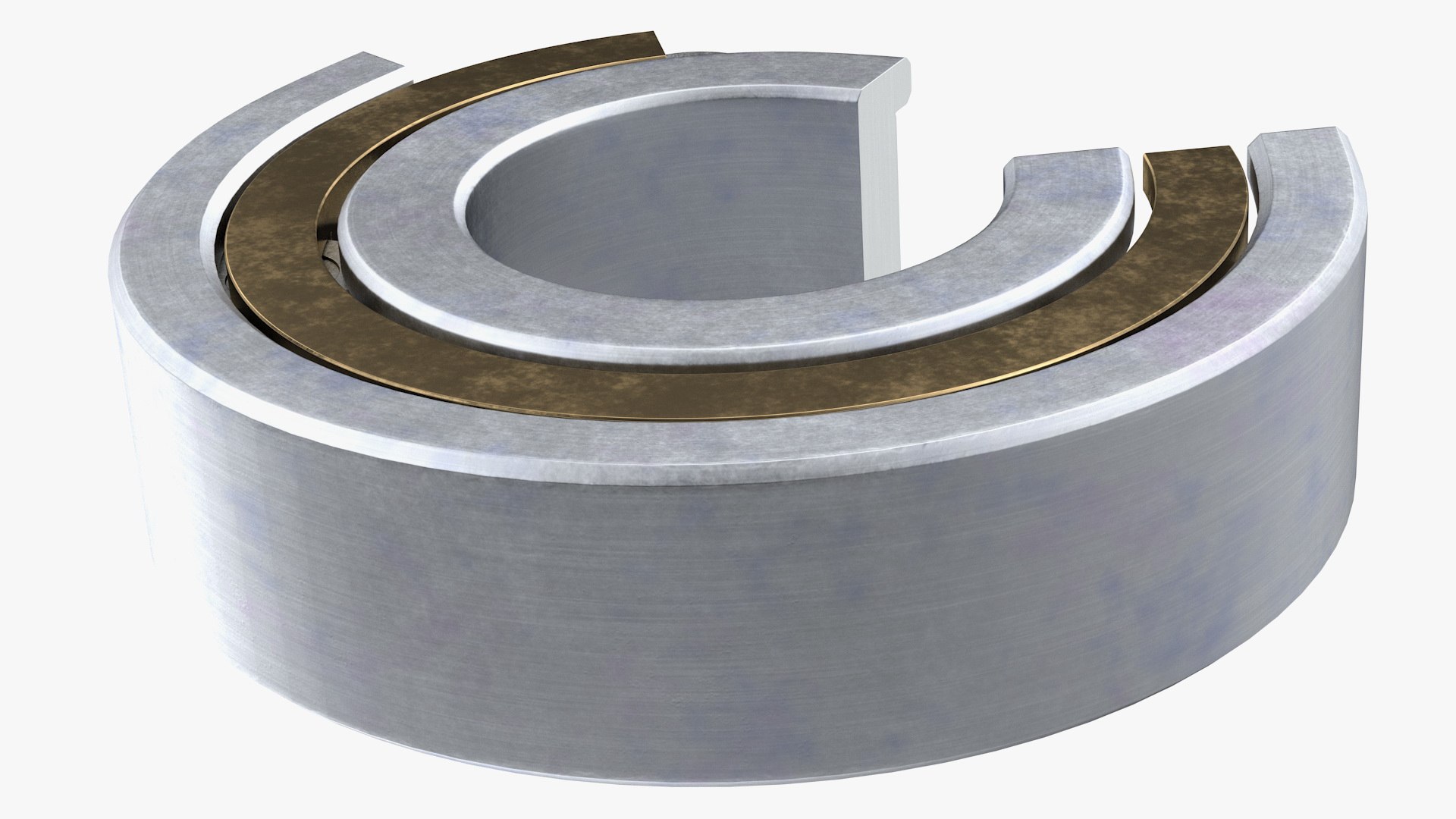 3D Roller Bearings Cut Model - TurboSquid 1484049
