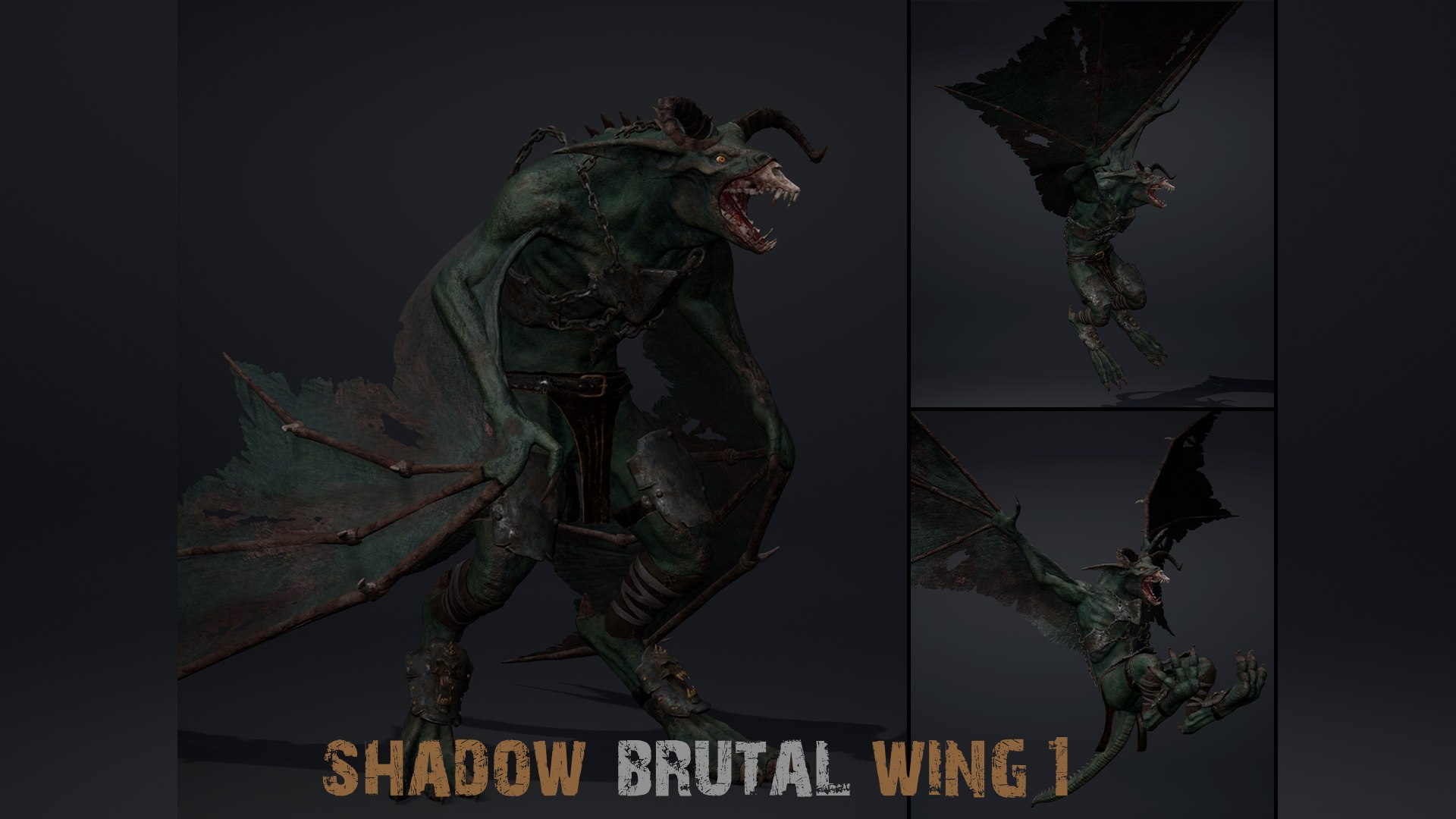 Shadow Brutal Wing1 3D Model - TurboSquid 2321130