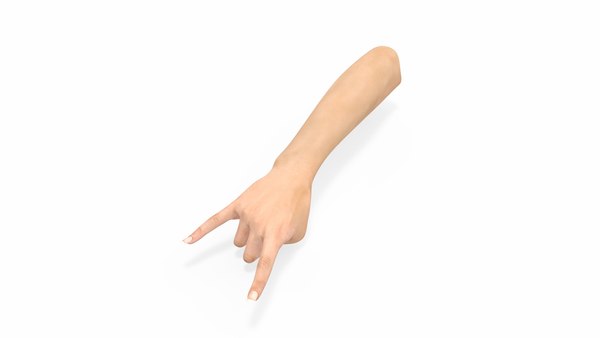modelo 3d Mujer Mano Bronceada Pose Heavy Metal - TurboSquid 2193524