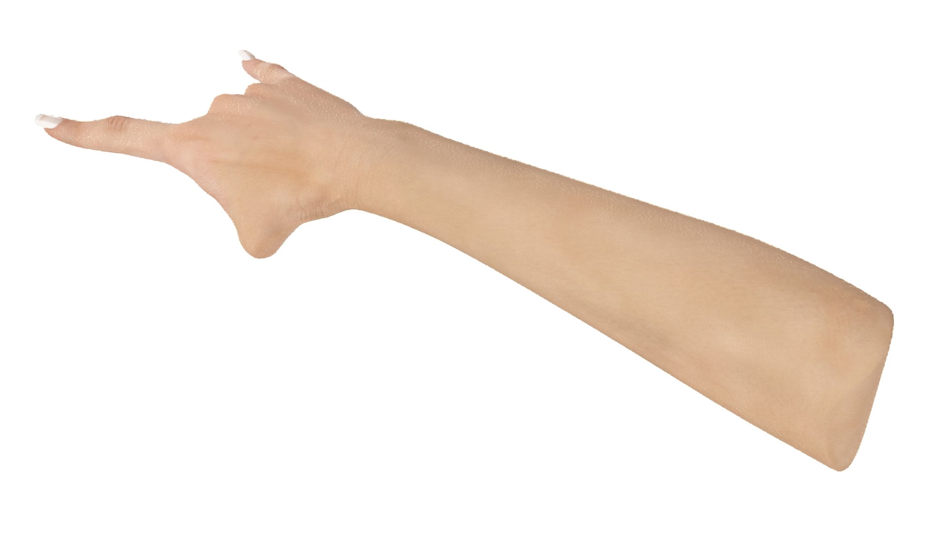 Woman Tanned Hand Heavy Metal Pose 3D - TurboSquid 2193524