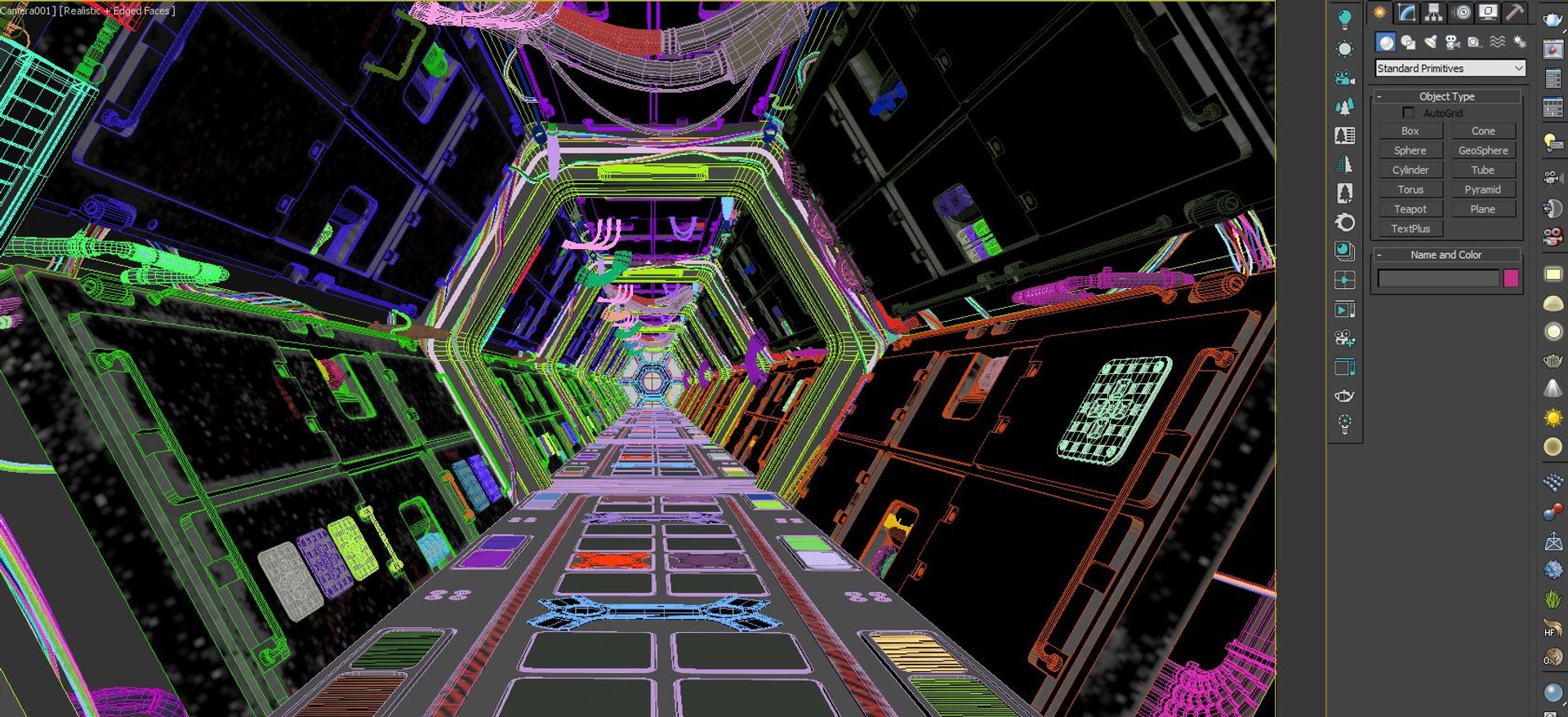 Spaceship Interior Corridors 3D Model - TurboSquid 1392469