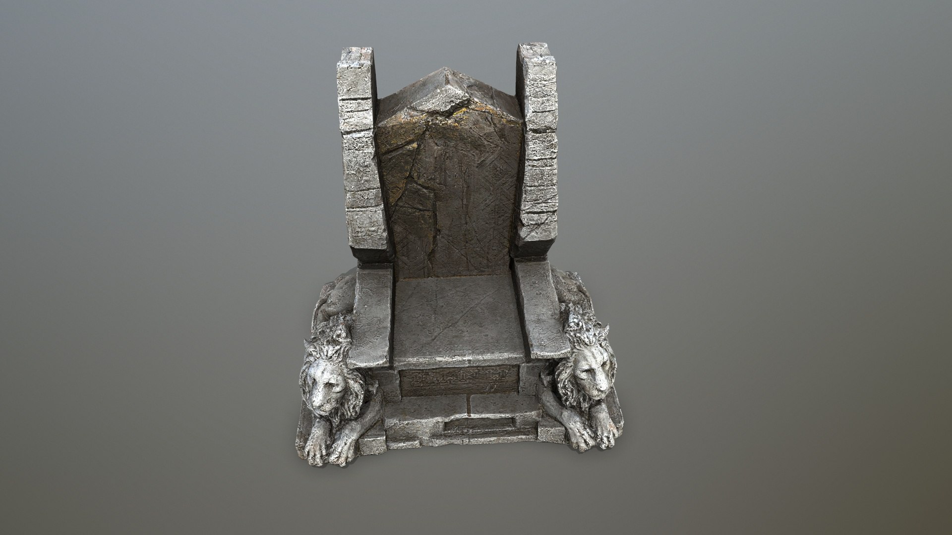 3D Lion Throne Model - TurboSquid 2302840