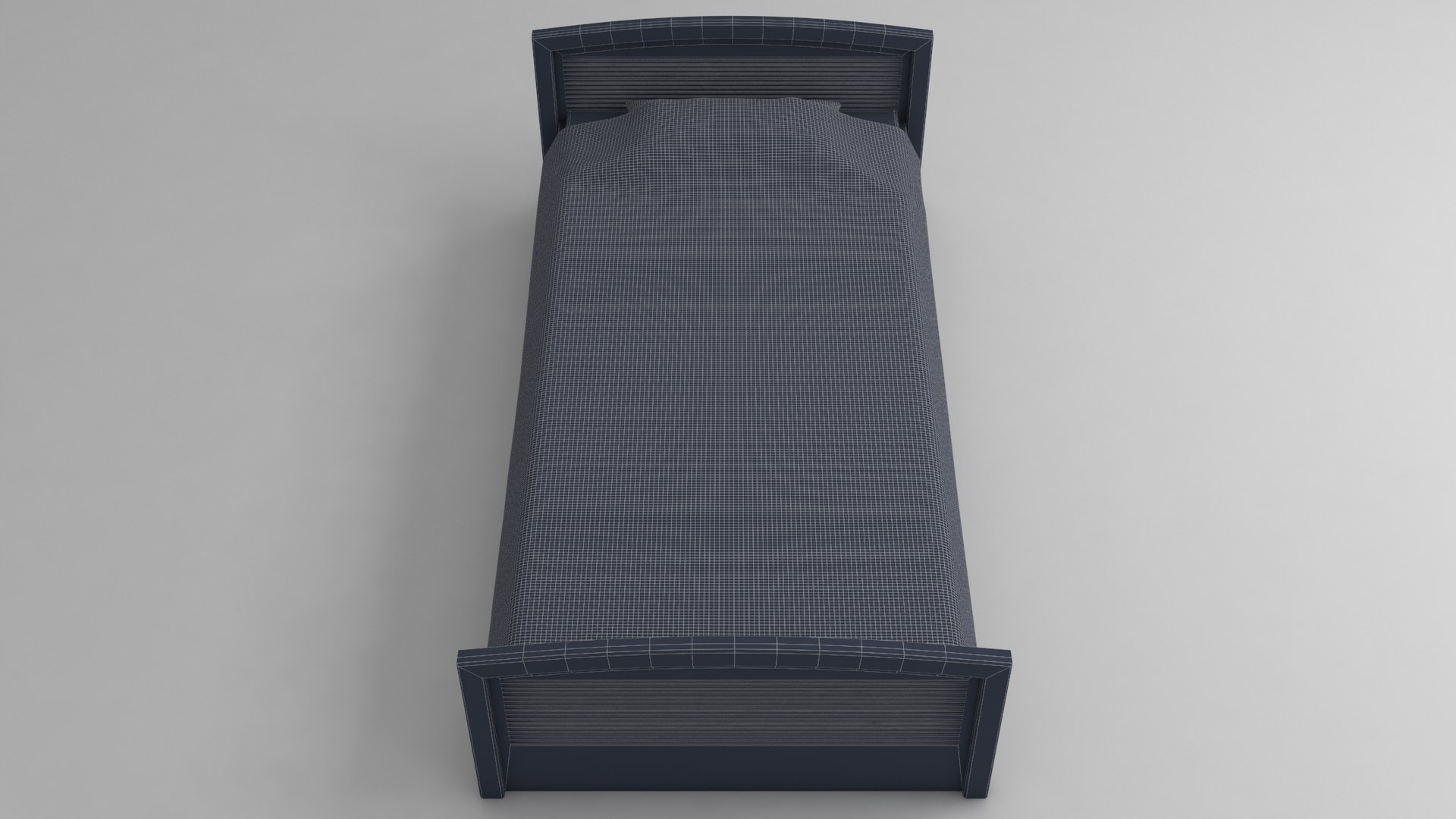3D designed single bed room model - TurboSquid 1404582