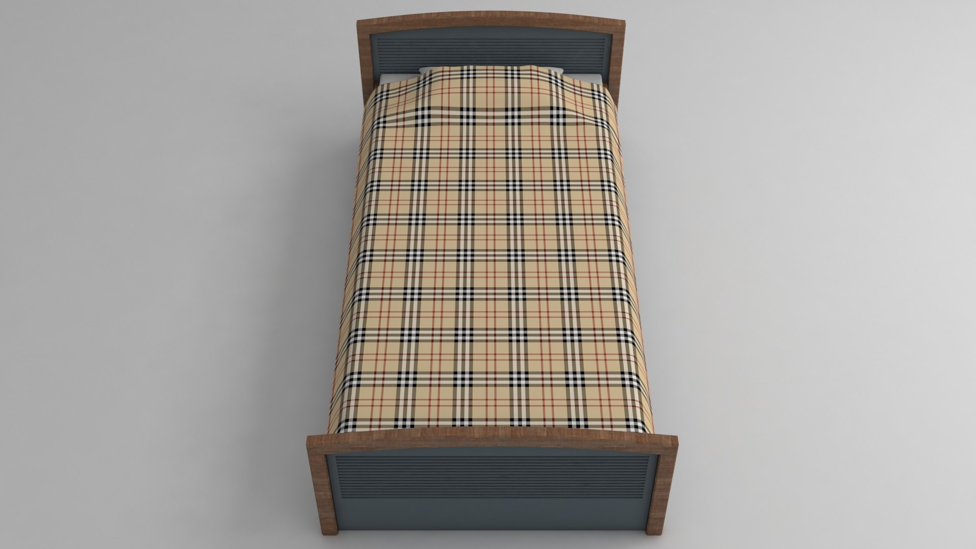 3D designed single bed room model - TurboSquid 1404582