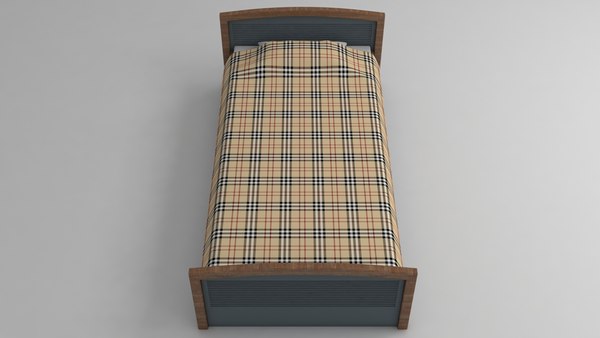 3D designed single bed room model - TurboSquid 1404582