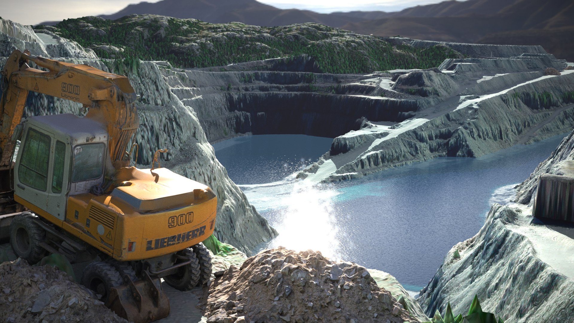 3D Scanned Opencast Mines - TurboSquid 2372645