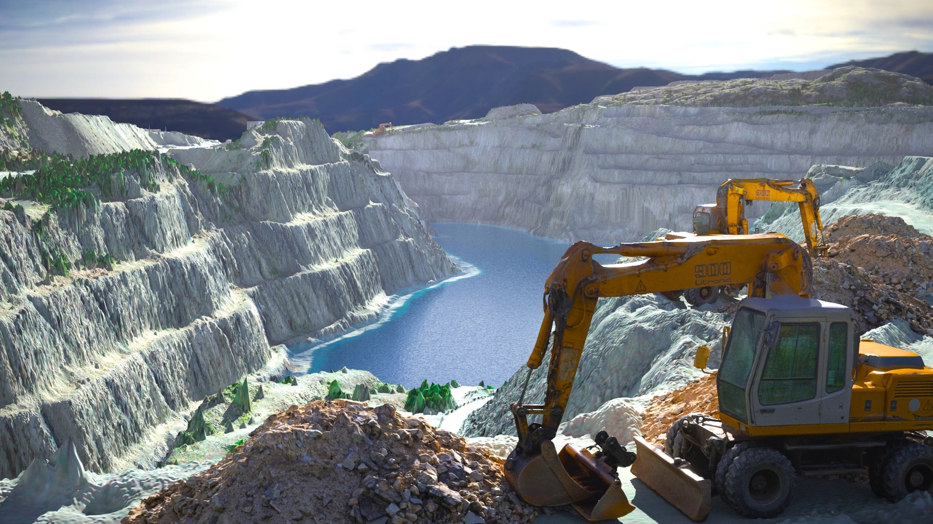 3D Scanned Opencast Mines - TurboSquid 2372645