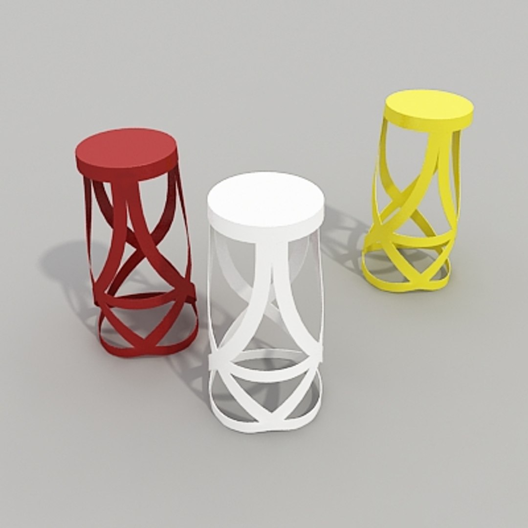 3ds ribbon stool