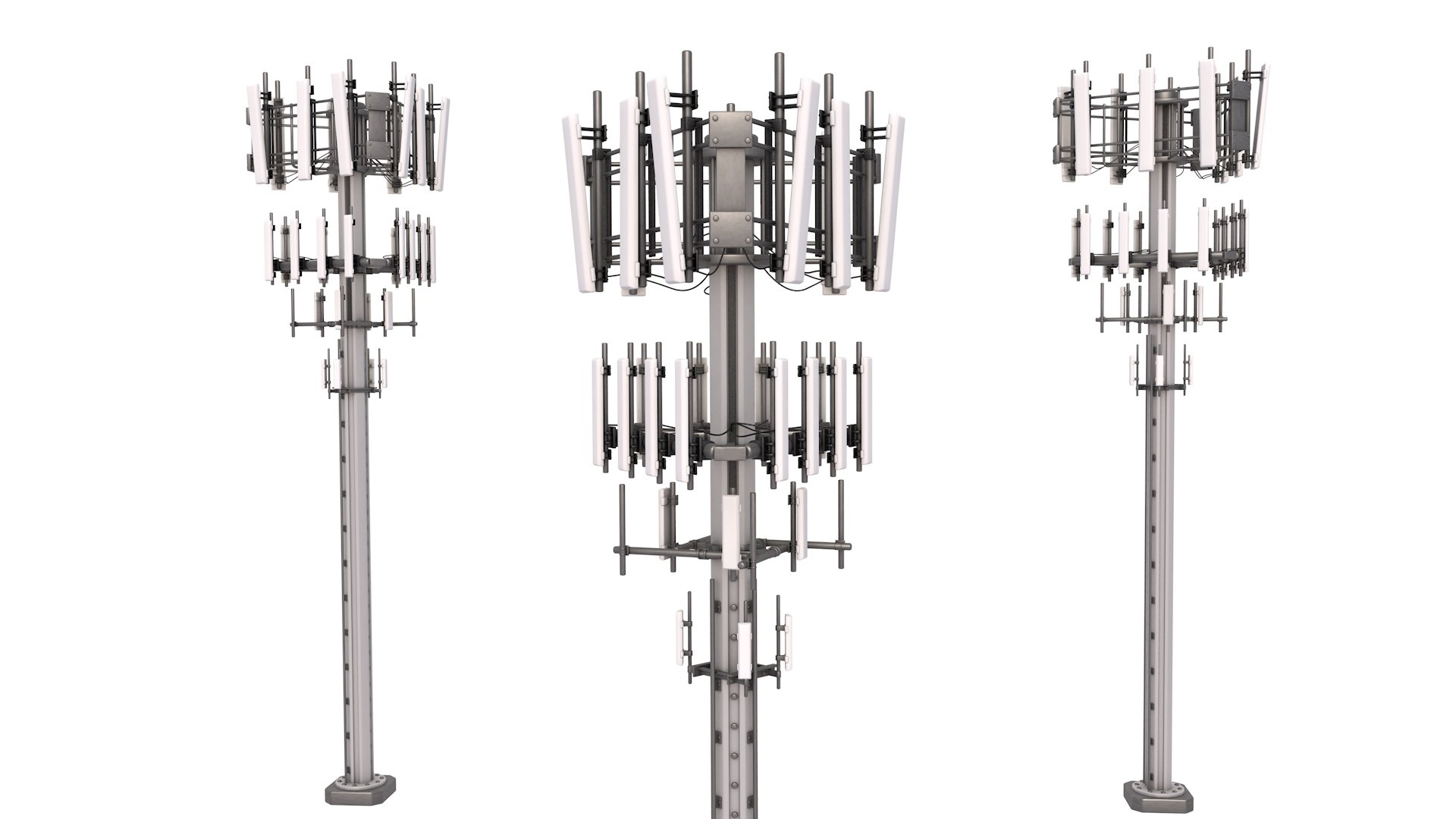 3D Model Cellular Towers Collection - TurboSquid 1971497