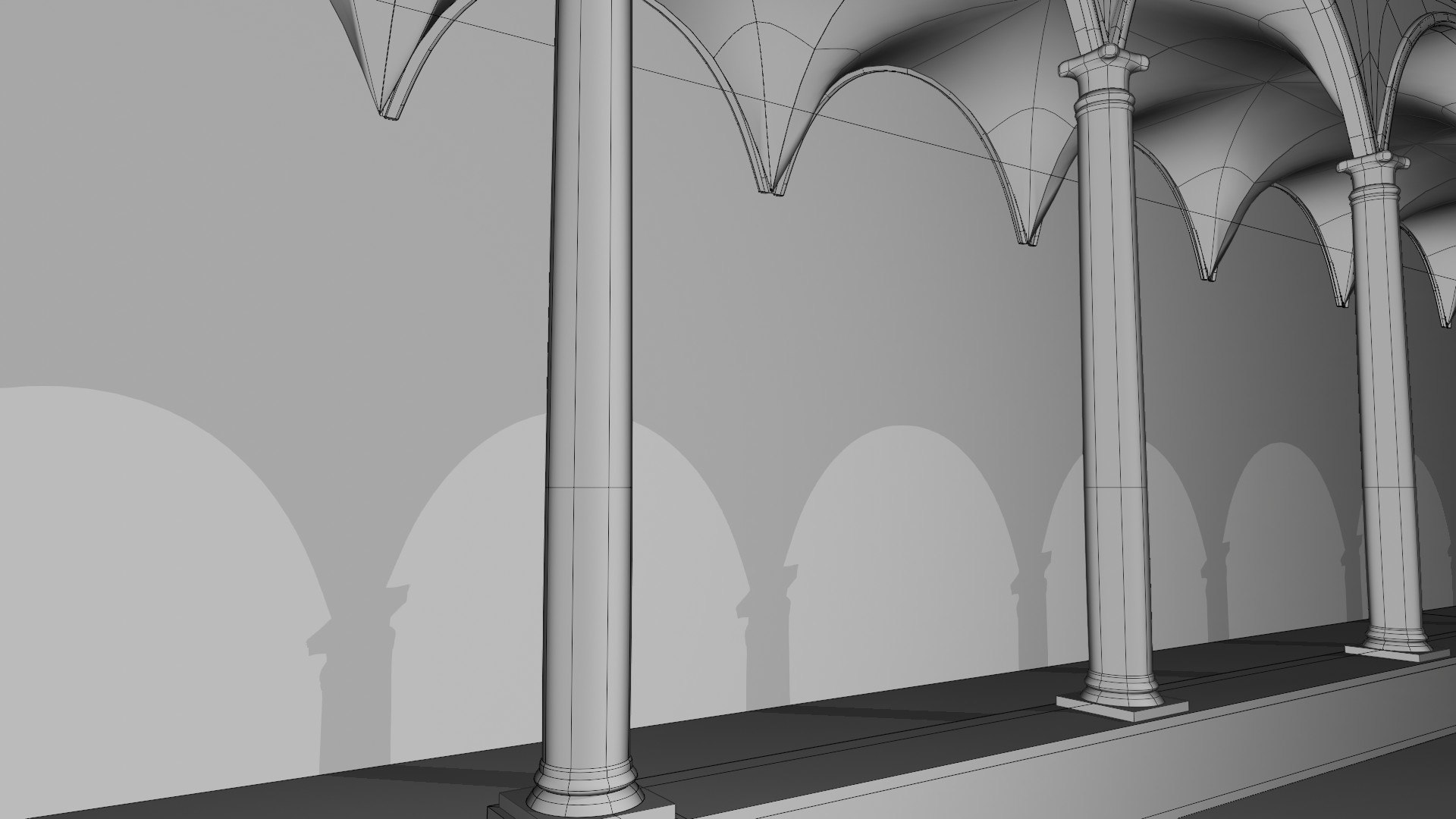 3D Monastery Abbey Architecture - TurboSquid 1606904