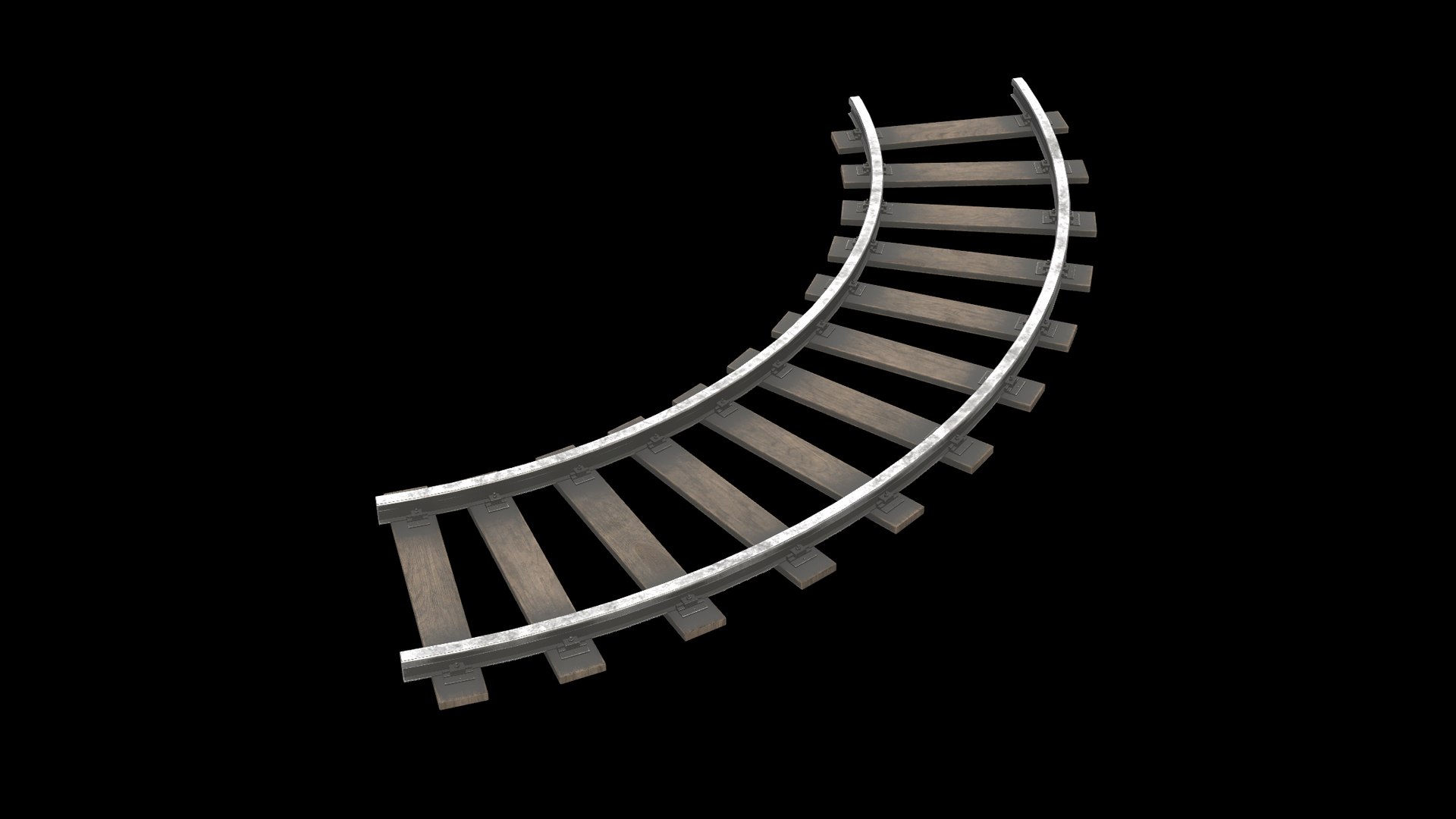 3D Mine Railroad Track 03 - TurboSquid 2298852