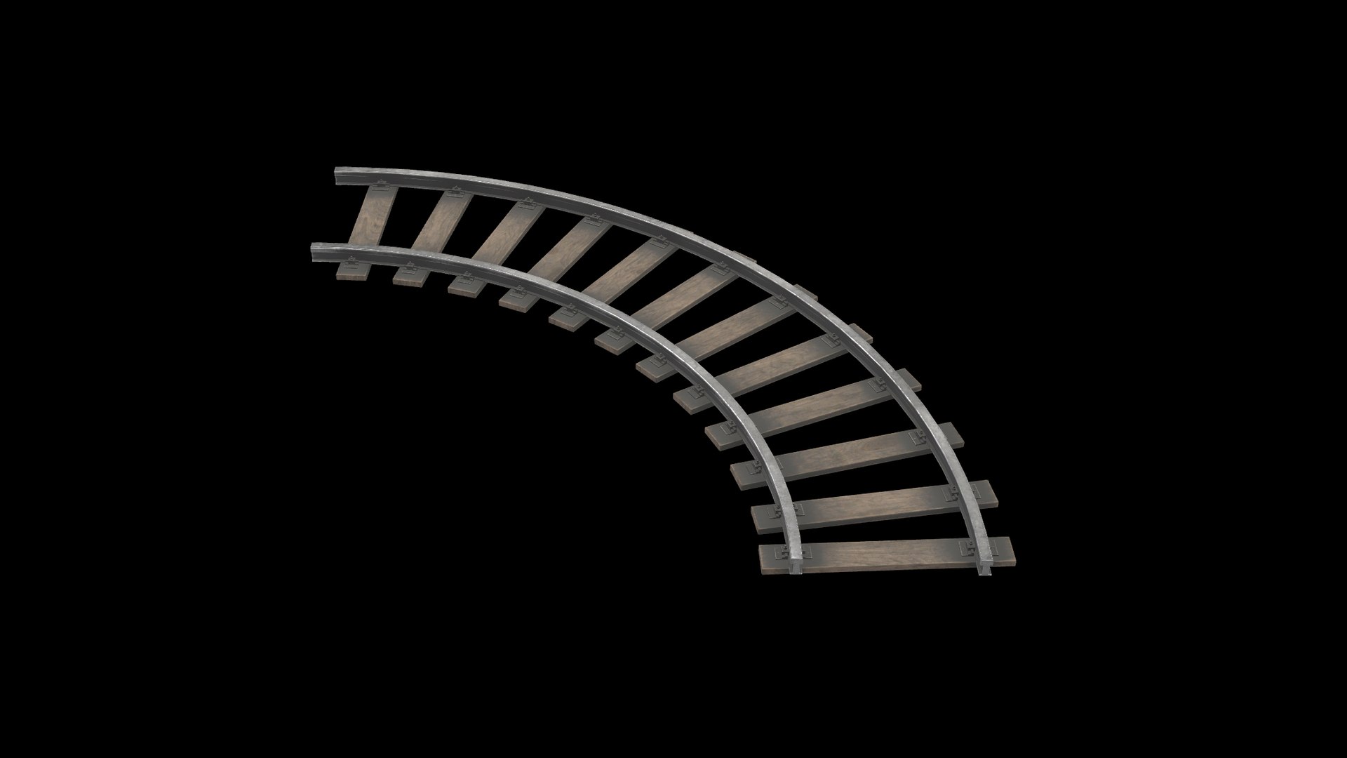 3D Mine Railroad Track 03 - TurboSquid 2298852