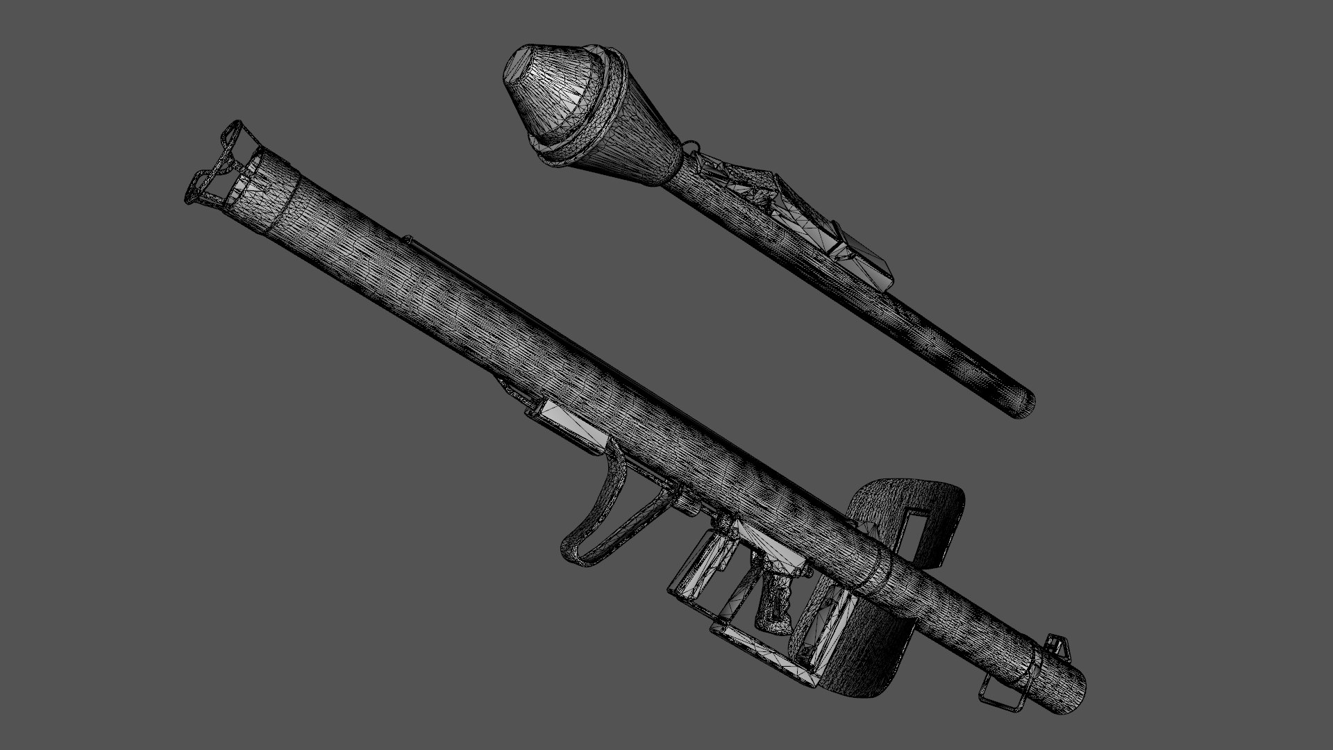Panzerfaust WW2 Low-poly 3D Model Model - TurboSquid 2360259