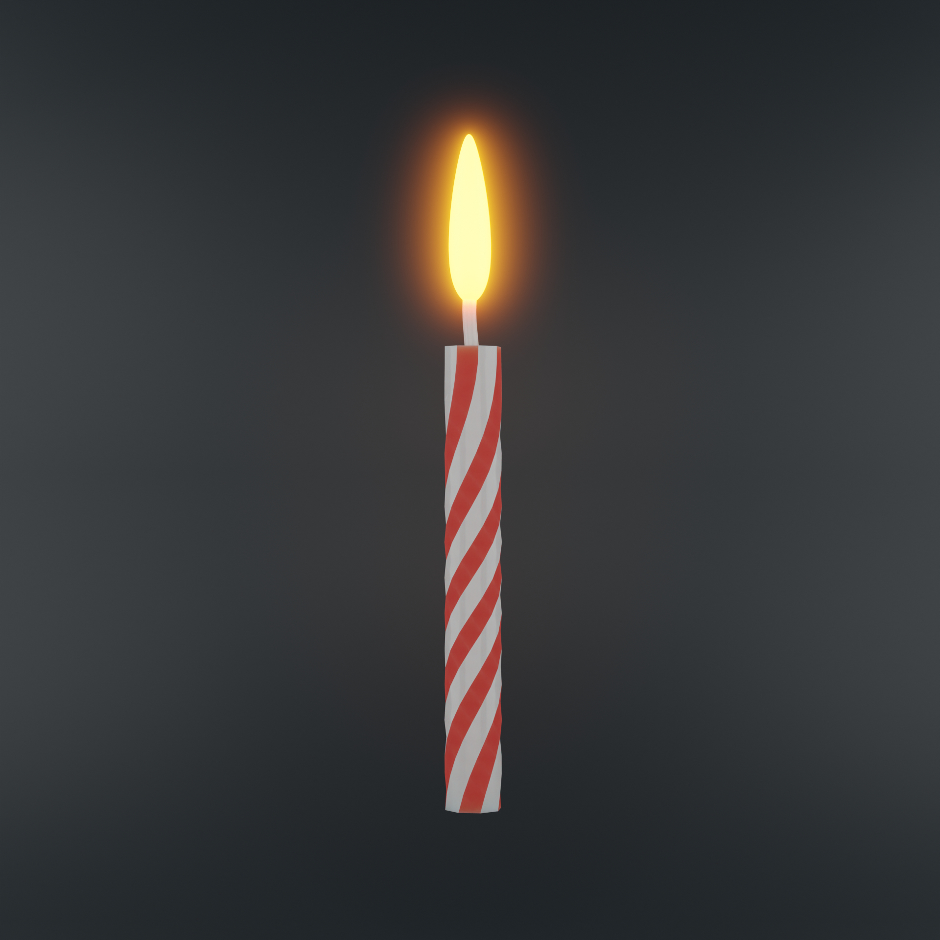 modelo 3d vela de cumpleaños gratis - TurboSquid 1945122