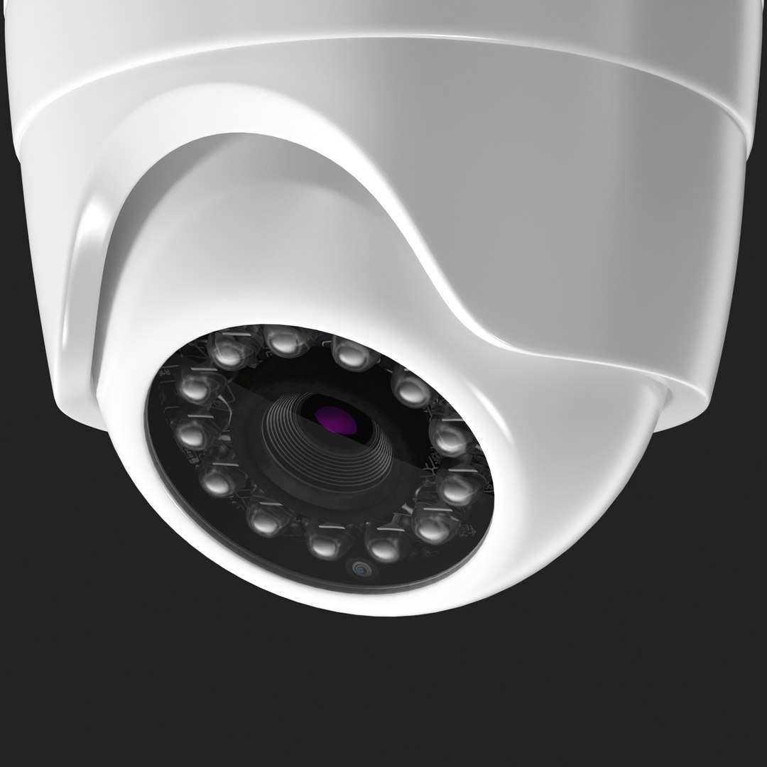 Security Camera White 3D Model - TurboSquid 1498506