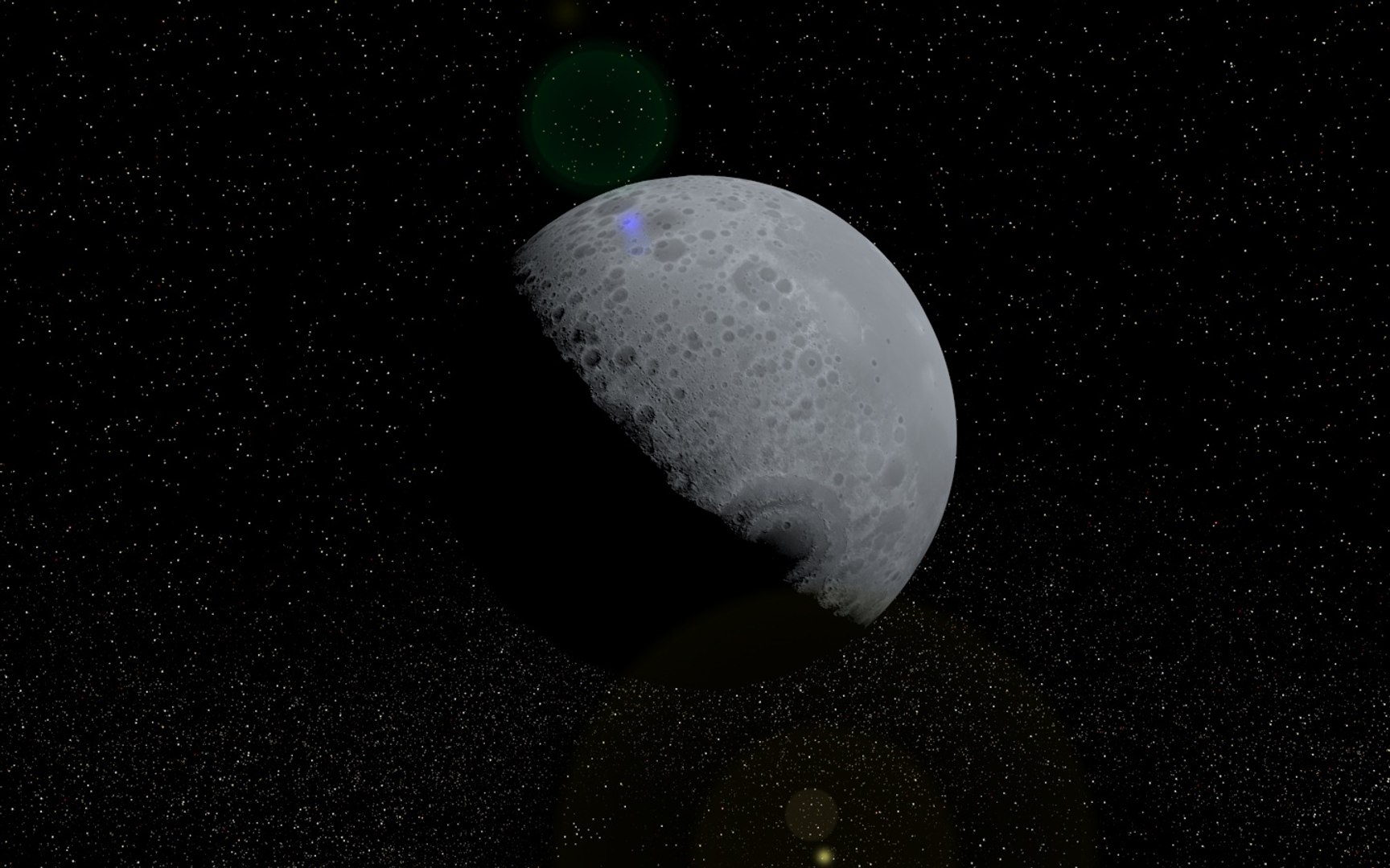 3d Moon Space Sky