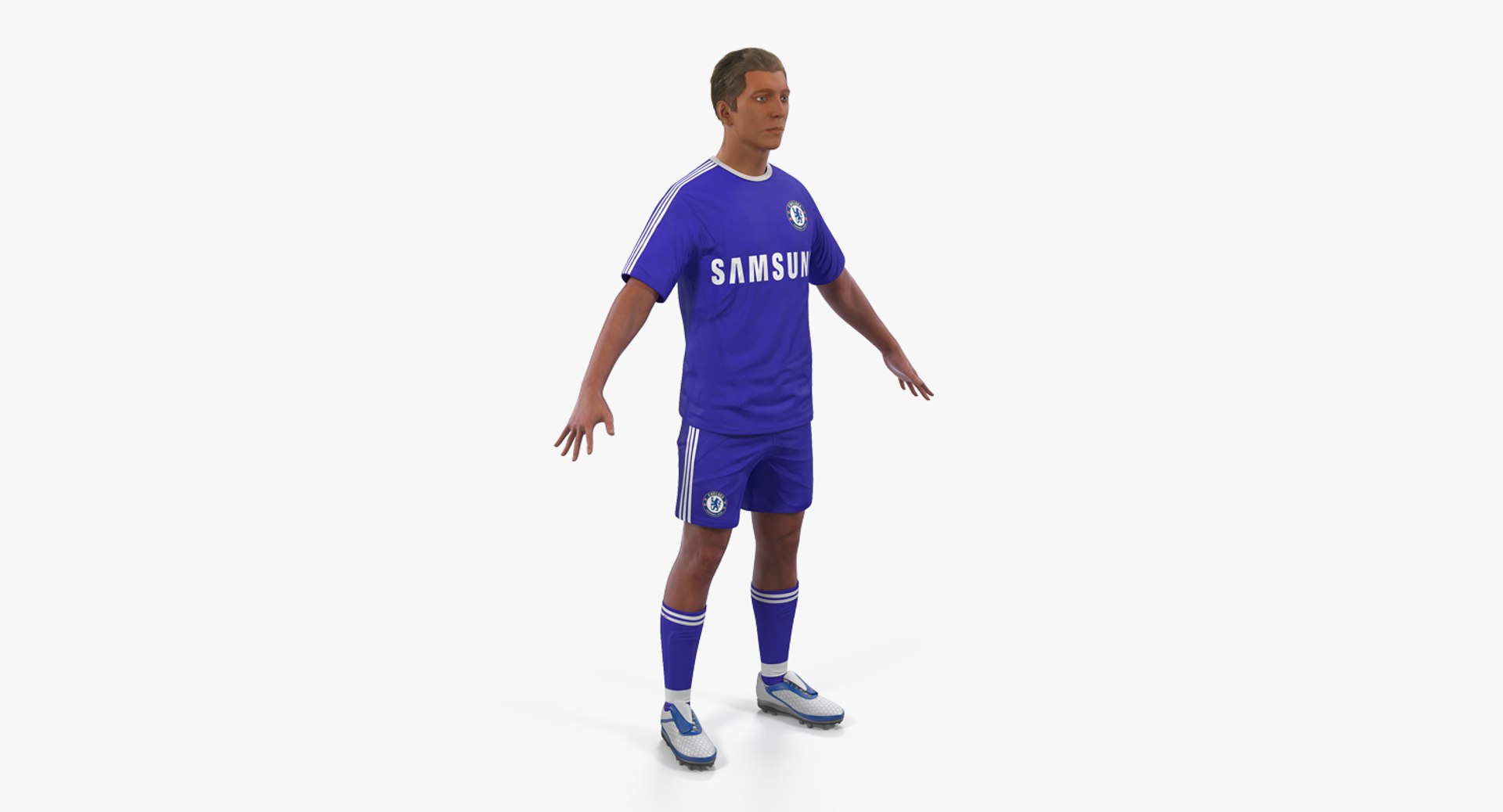 3D soccer football player chelsea model - TurboSquid 1312701