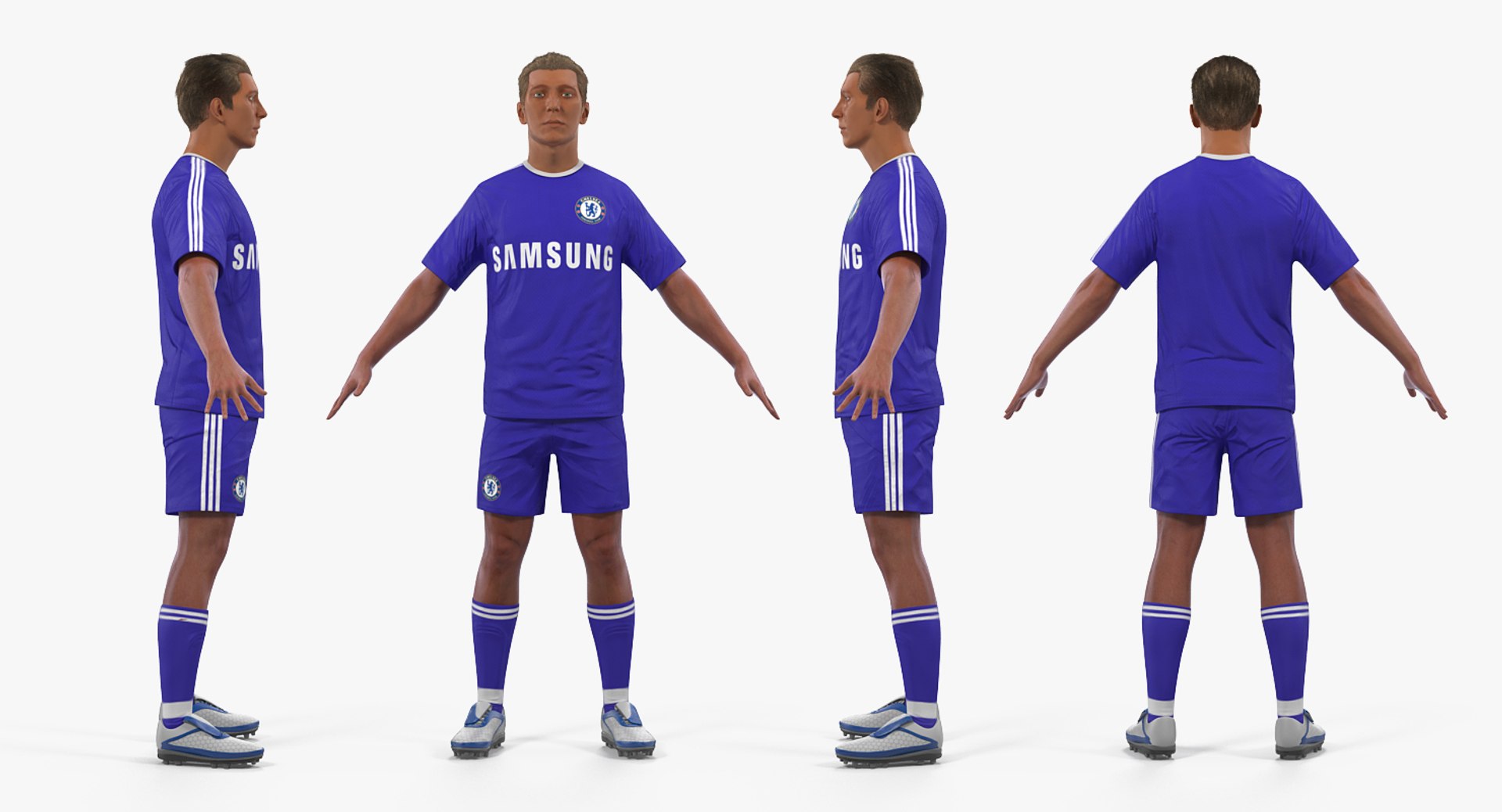 3D Soccer Football Player Chelsea Model - TurboSquid 1312701