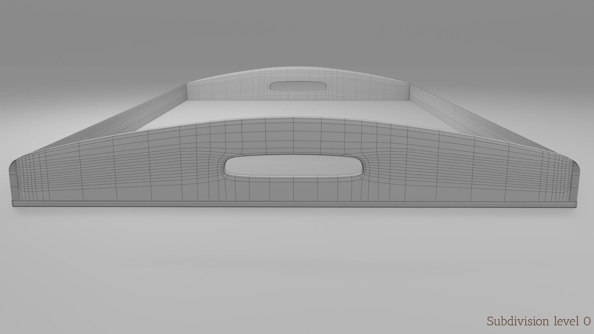 3D Rectangular Wooden Tray - TurboSquid 1805974