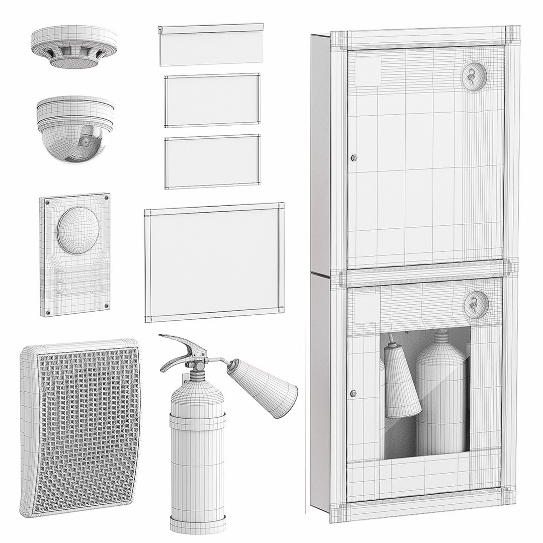 3D Model Fire-fighting Equipment - TurboSquid 1648604