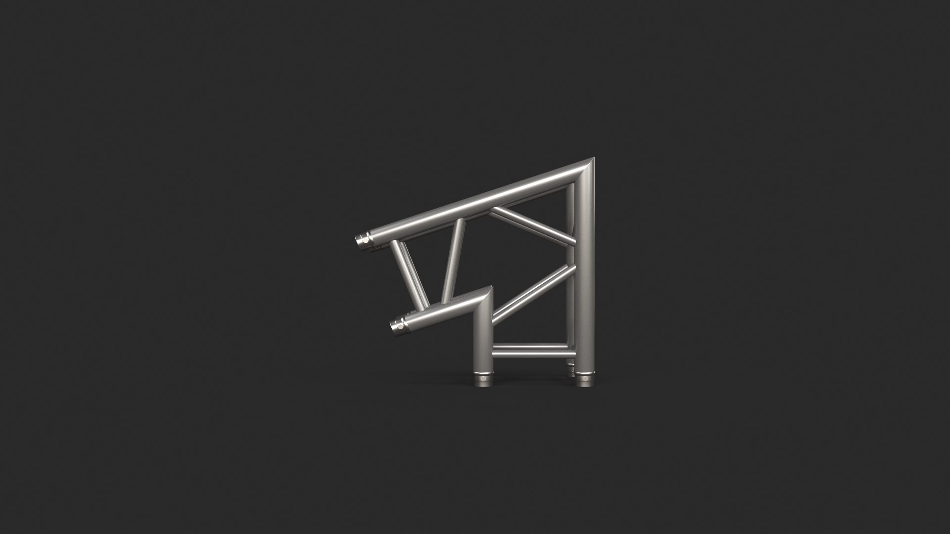 3D Square Truss Straight A 30D K2 model - TurboSquid 2041802