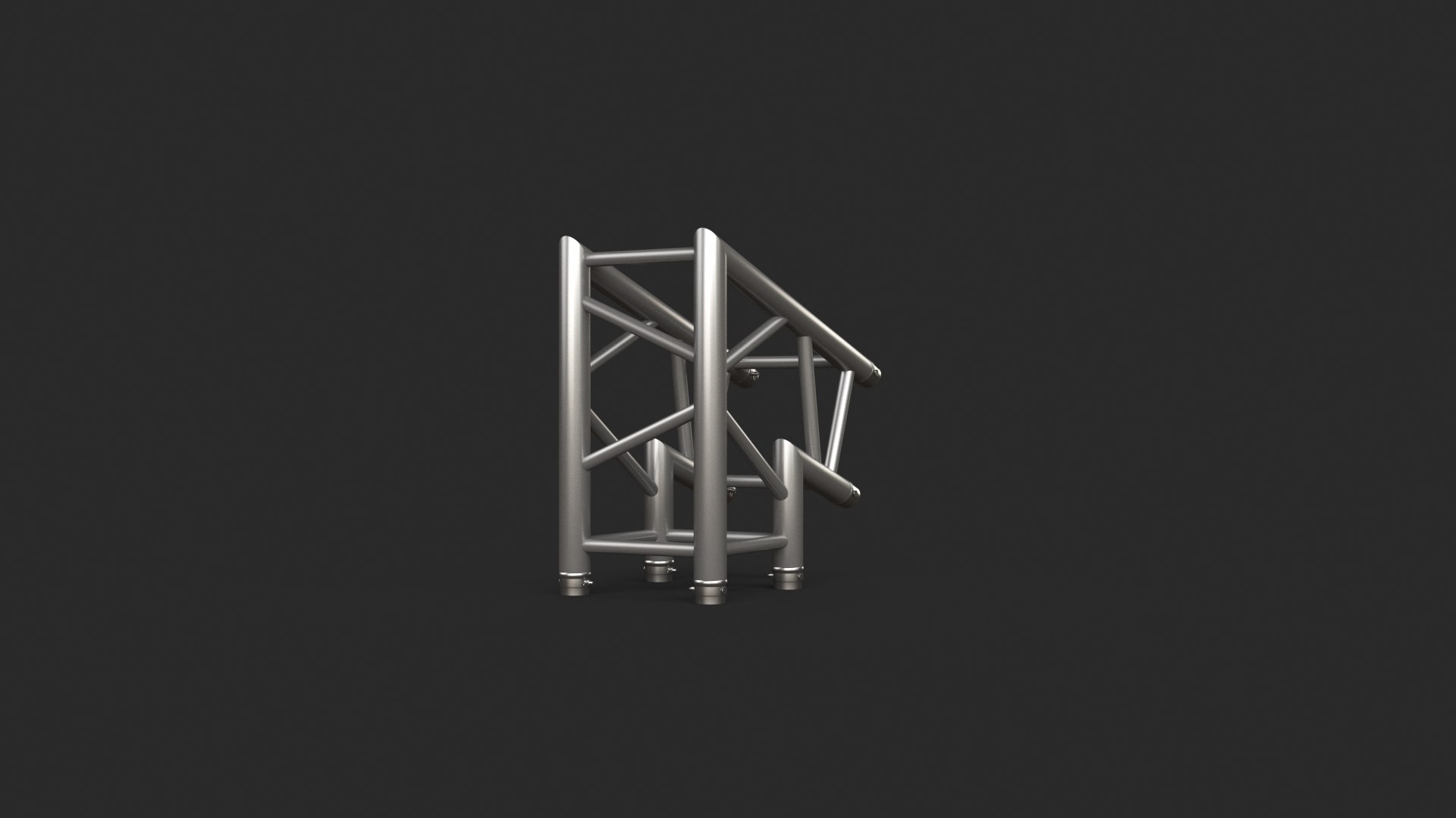 3D Square Truss Straight A 30D K2 model - TurboSquid 2041802