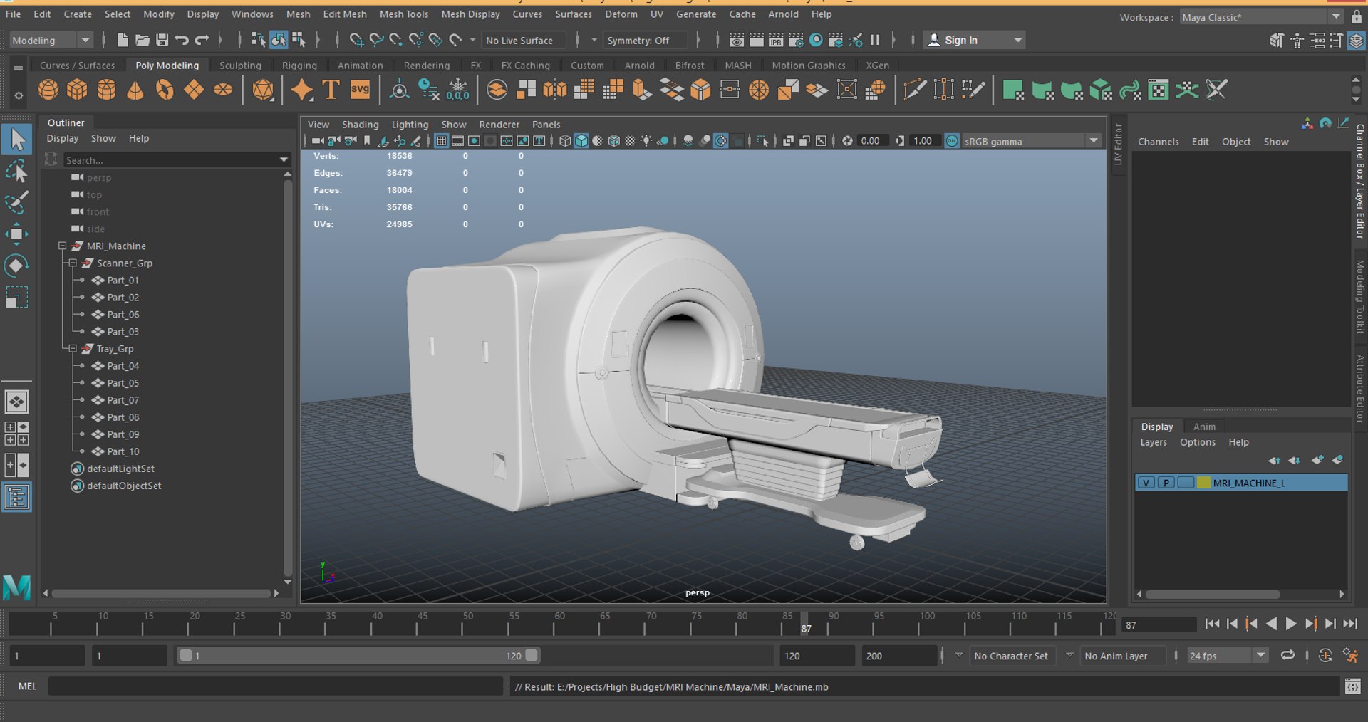 MRI Machine 3D Model - TurboSquid 2209427