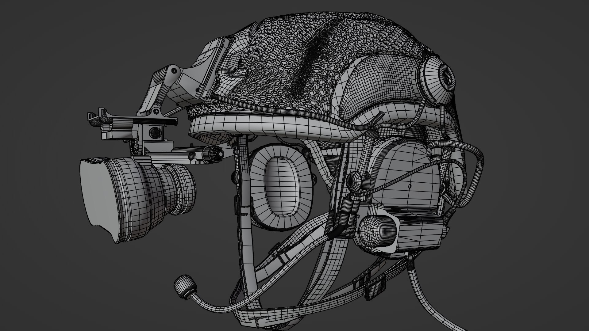 Military Helmet Full Equipped 3D Model - TurboSquid 2040645