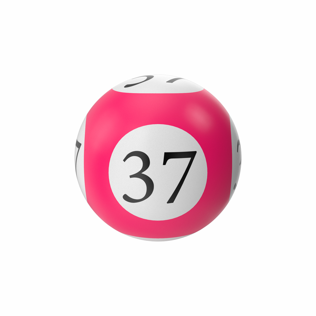 Bingo Ball 37 3D Model - TurboSquid 2414408