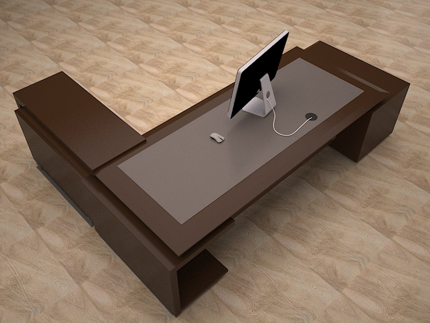 Office Desk 3D Model - TurboSquid 1334949